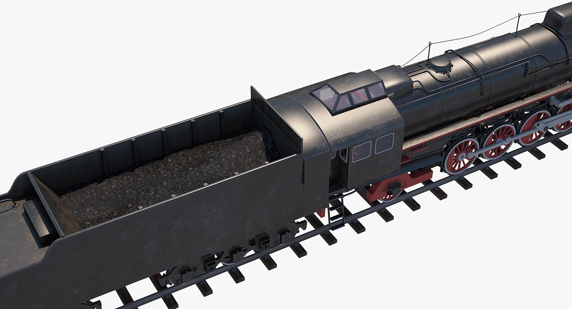 3D Steam Locomotive Fd-20 - TurboSquid 1201497