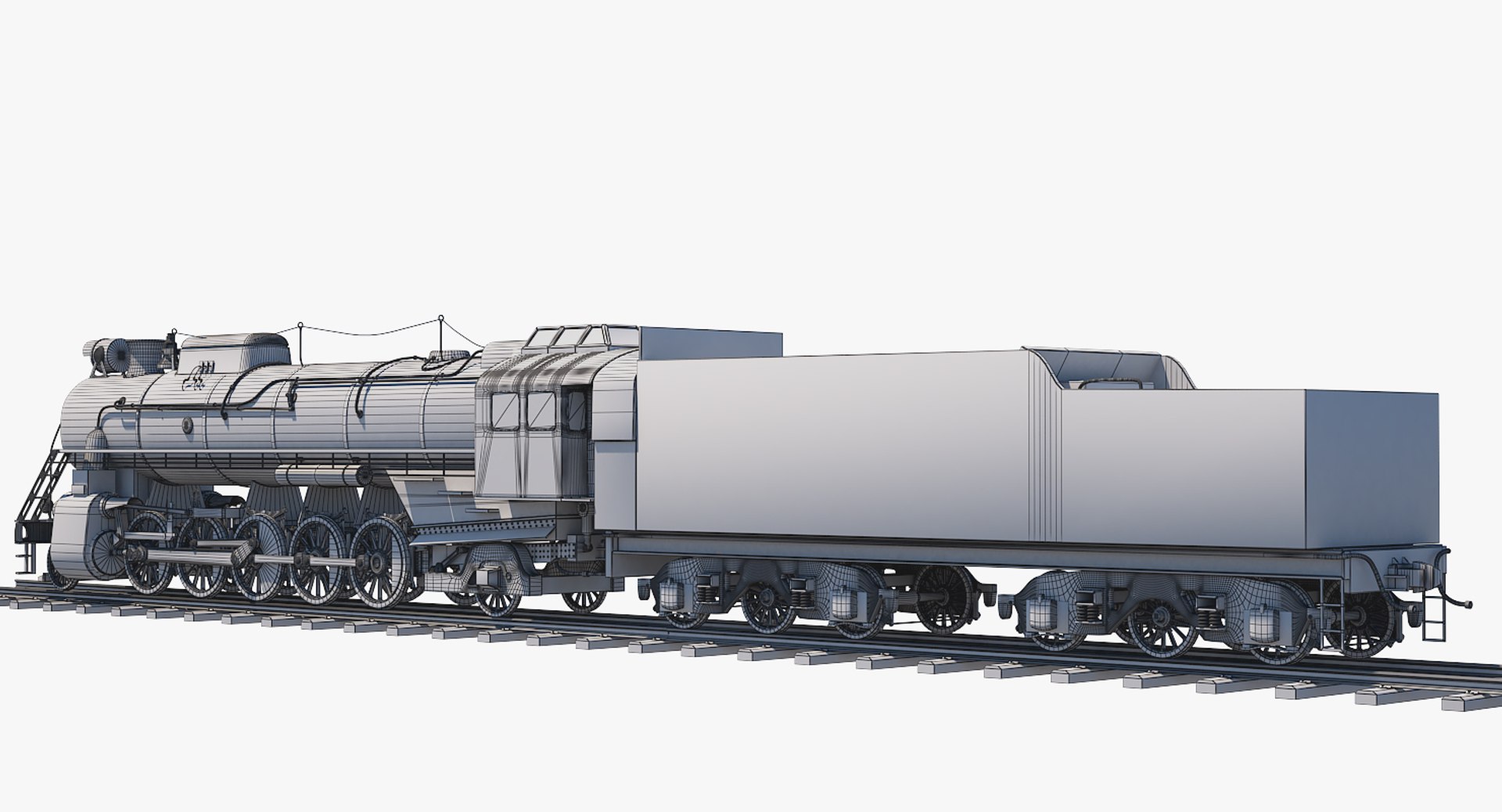 3D Steam Locomotive Fd-20 - TurboSquid 1201497