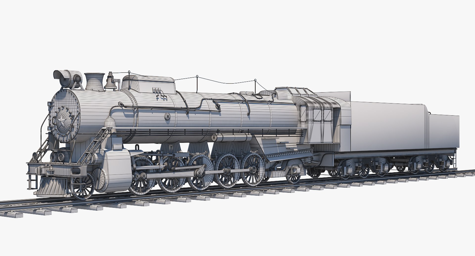 3D Steam Locomotive Fd-20 - TurboSquid 1201497