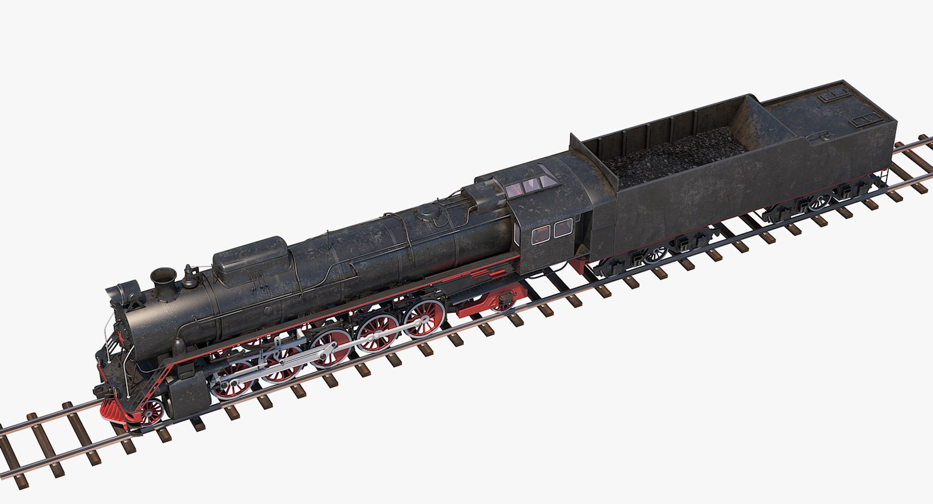 3D Steam Locomotive Fd-20 - TurboSquid 1201497
