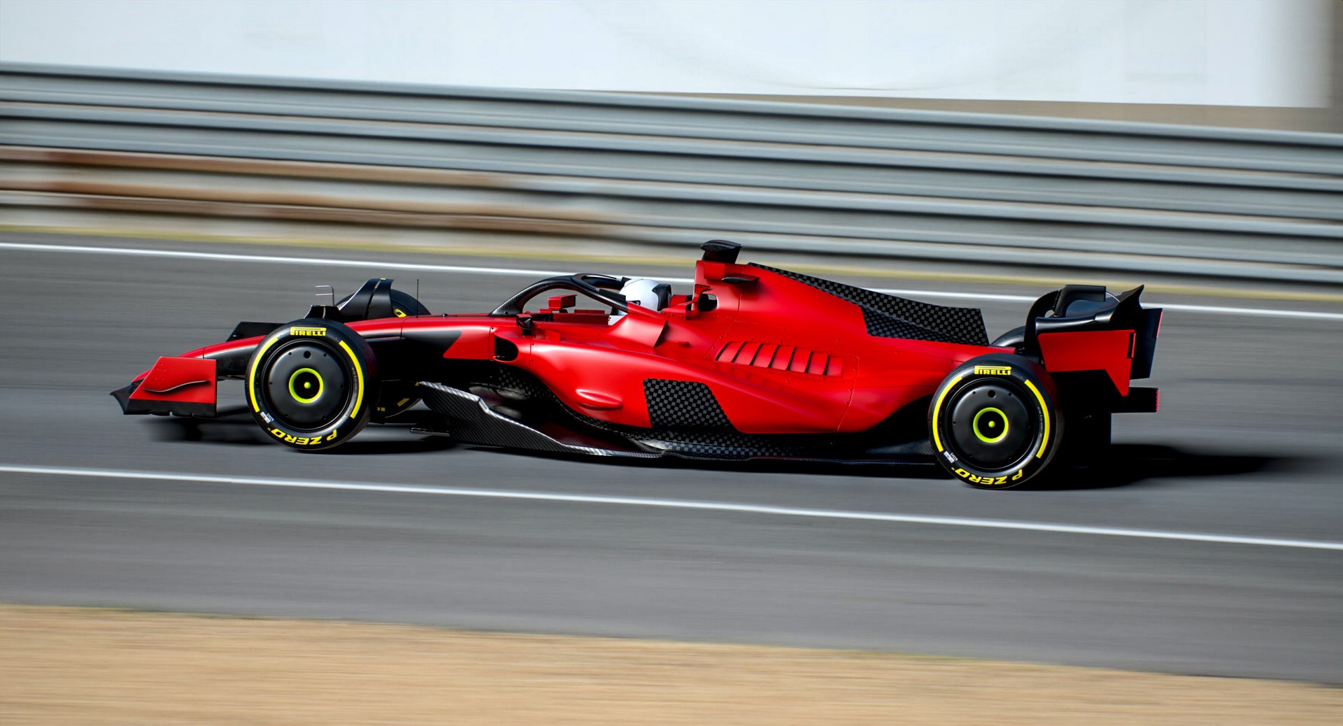 3D Formula 1 Red F1 Team Sidepods Update Season 2023 Race Car ...