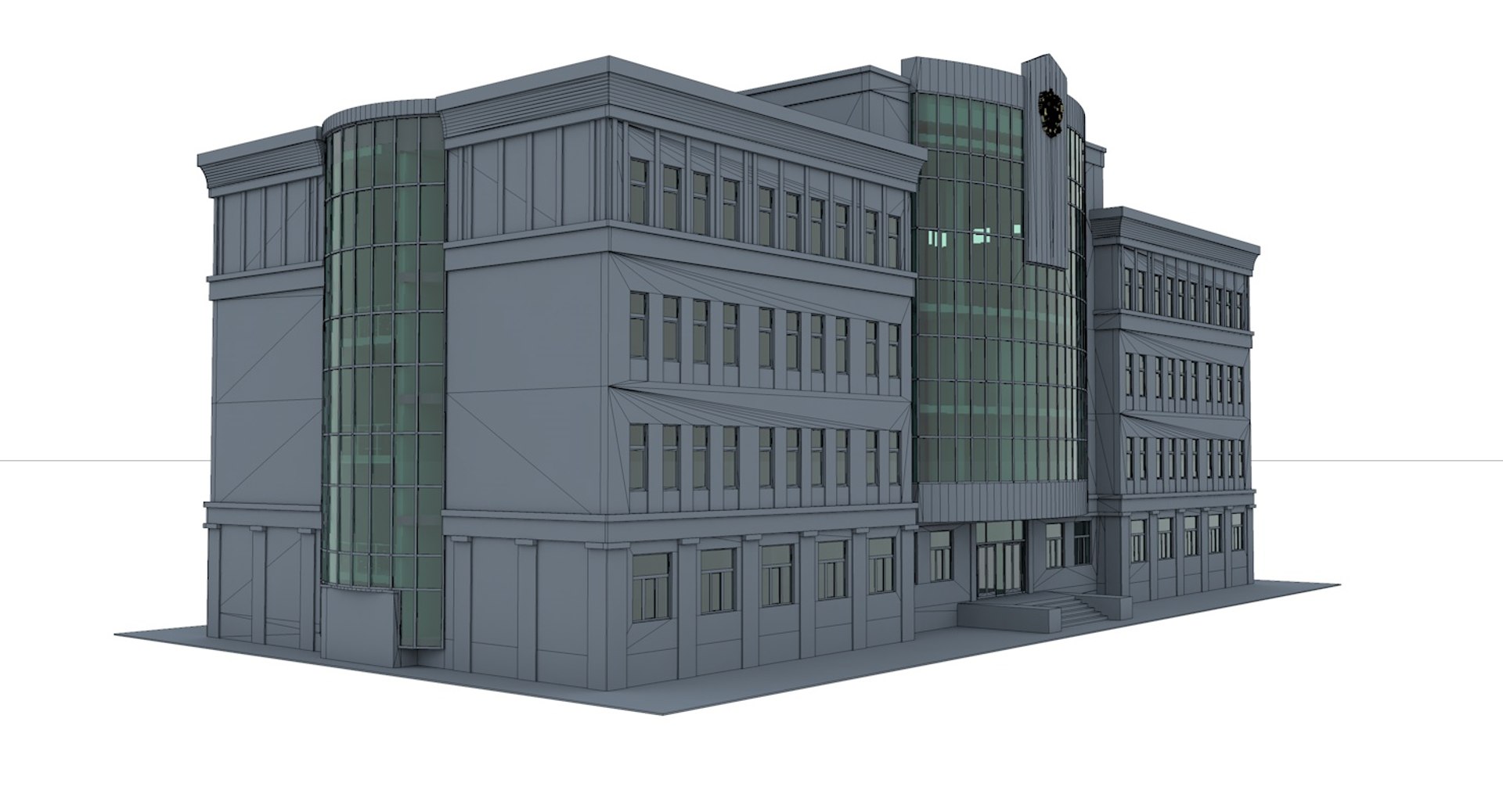 Court House 3D Model - TurboSquid 1236403