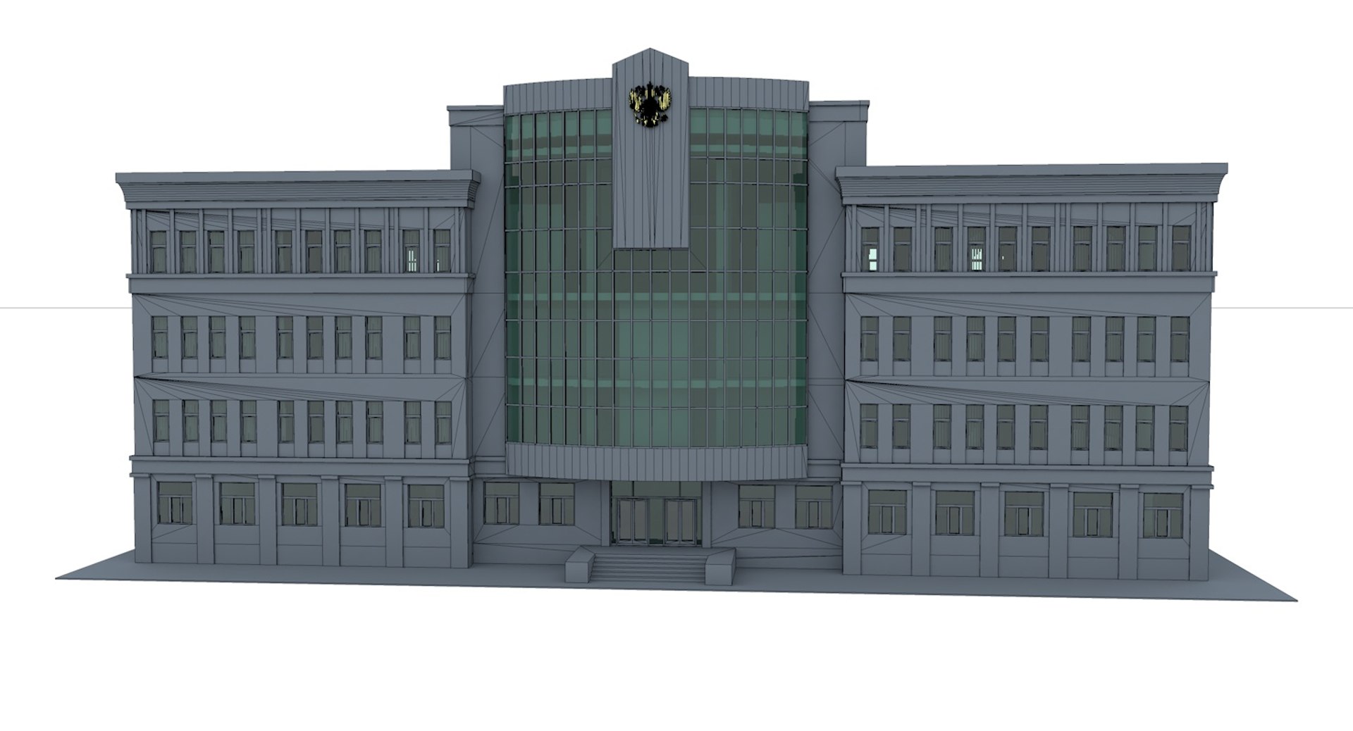Court House 3D Model - TurboSquid 1236403