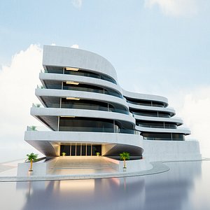3D Futuristic Building Concept Model - TurboSquid 1602472