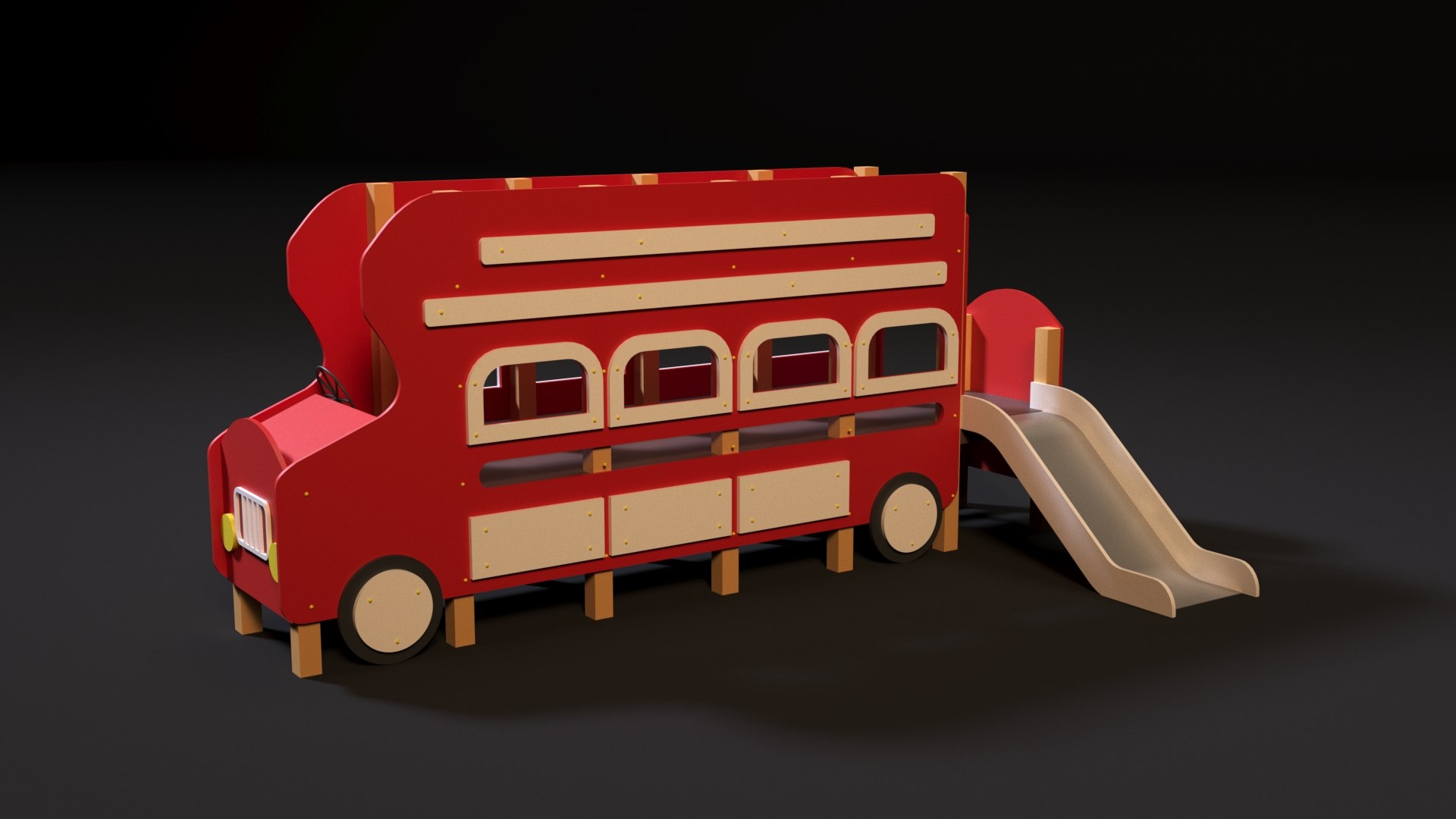 Playground bus 3D model - TurboSquid 1739098