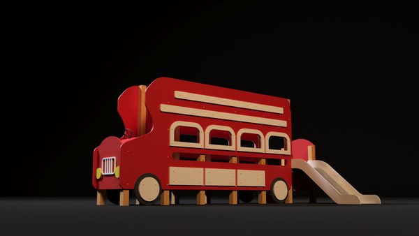 Playground bus 3D model - TurboSquid 1739098