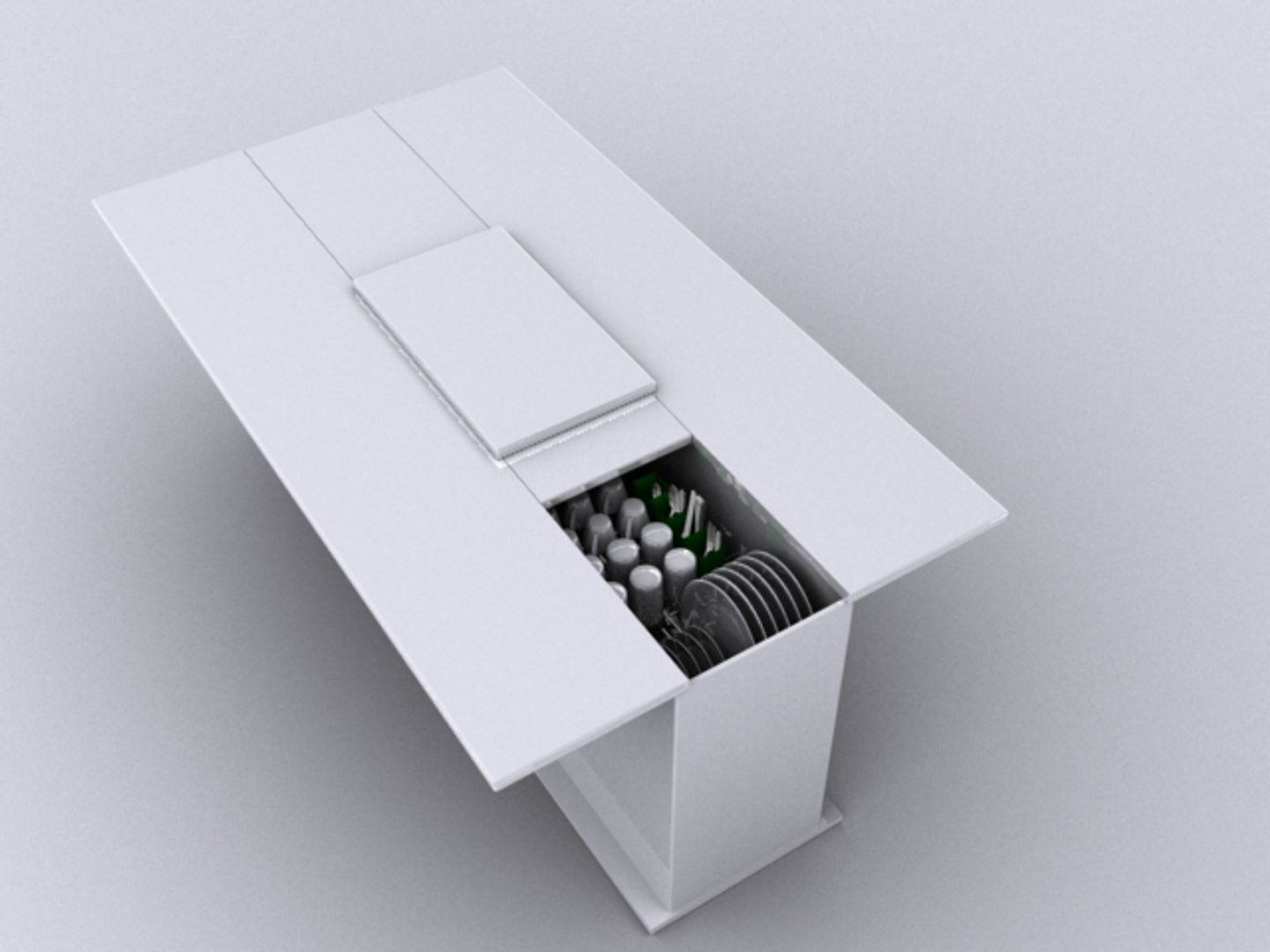 Free Kitchen Table 3d Model