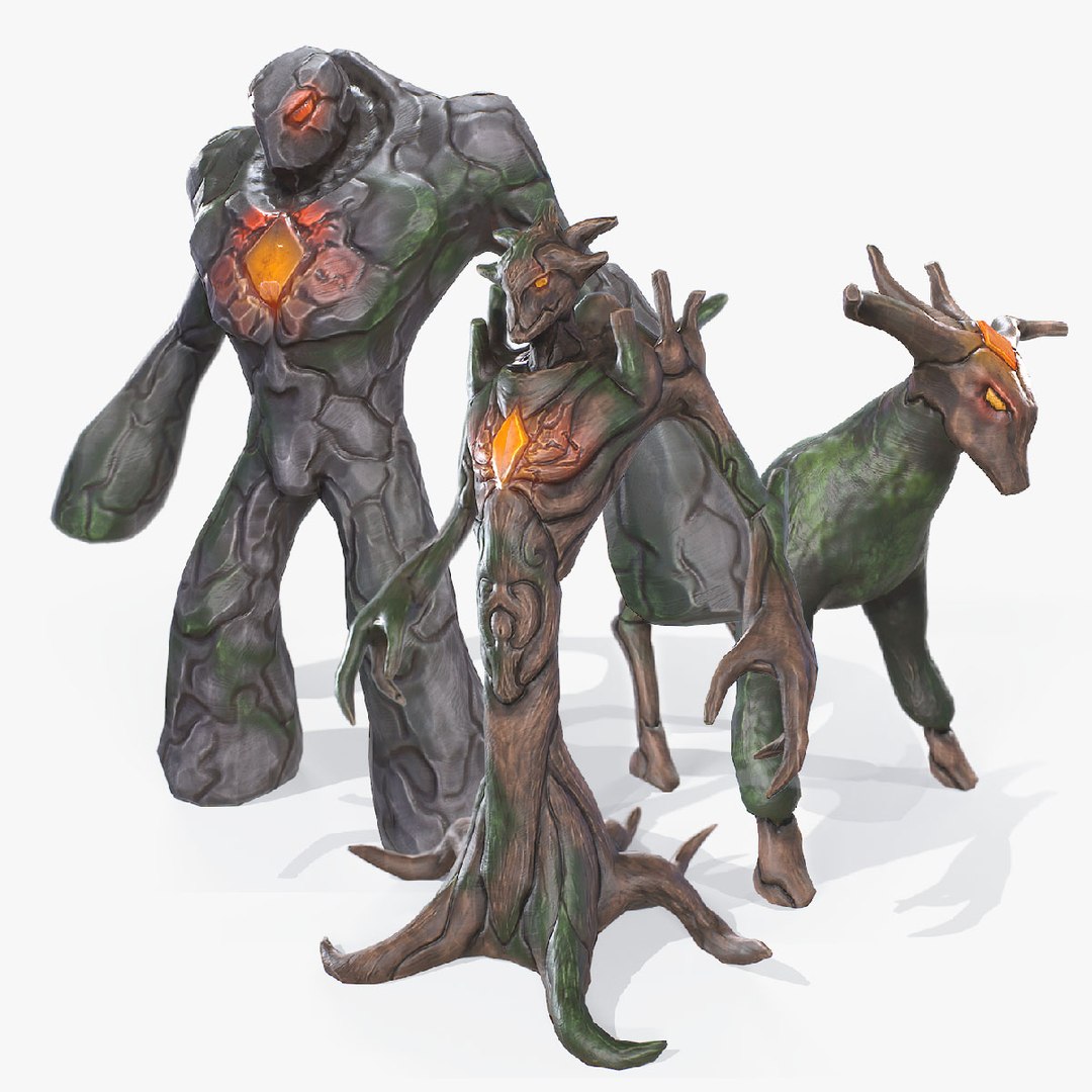 3D Nature Element Creature Collection - TurboSquid 2299405