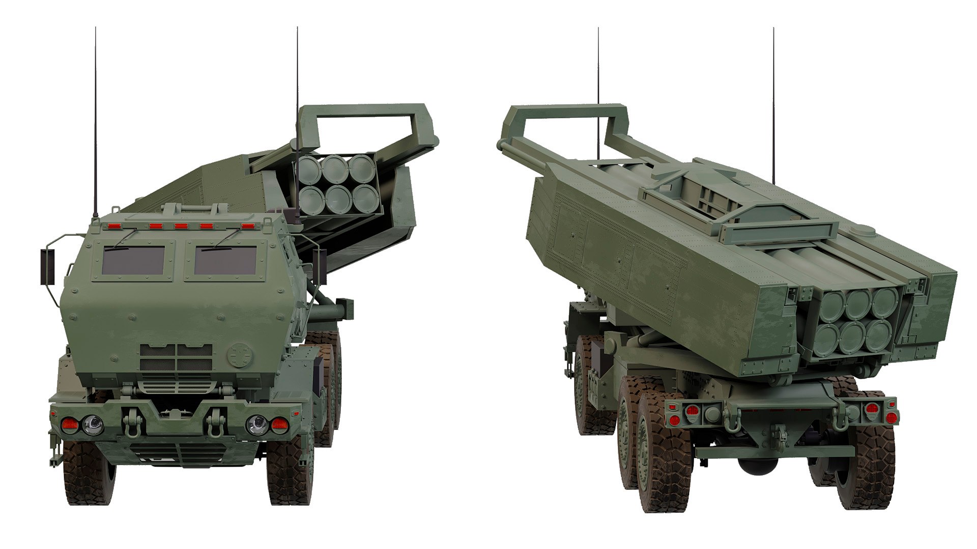MLRS M142 HIMARS 3D Model - TurboSquid 2382392