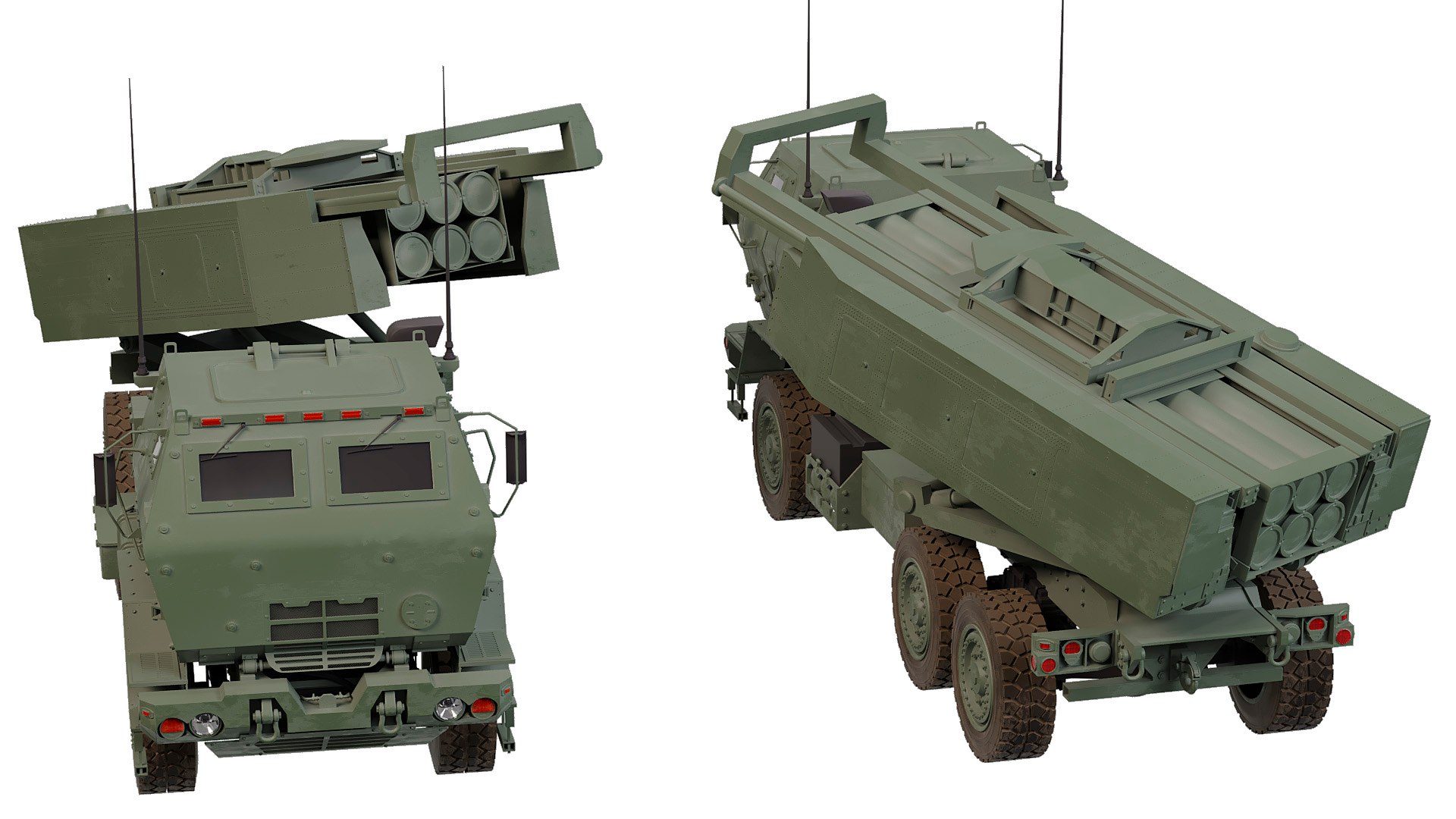 MLRS M142 HIMARS 3D Model - TurboSquid 2382392