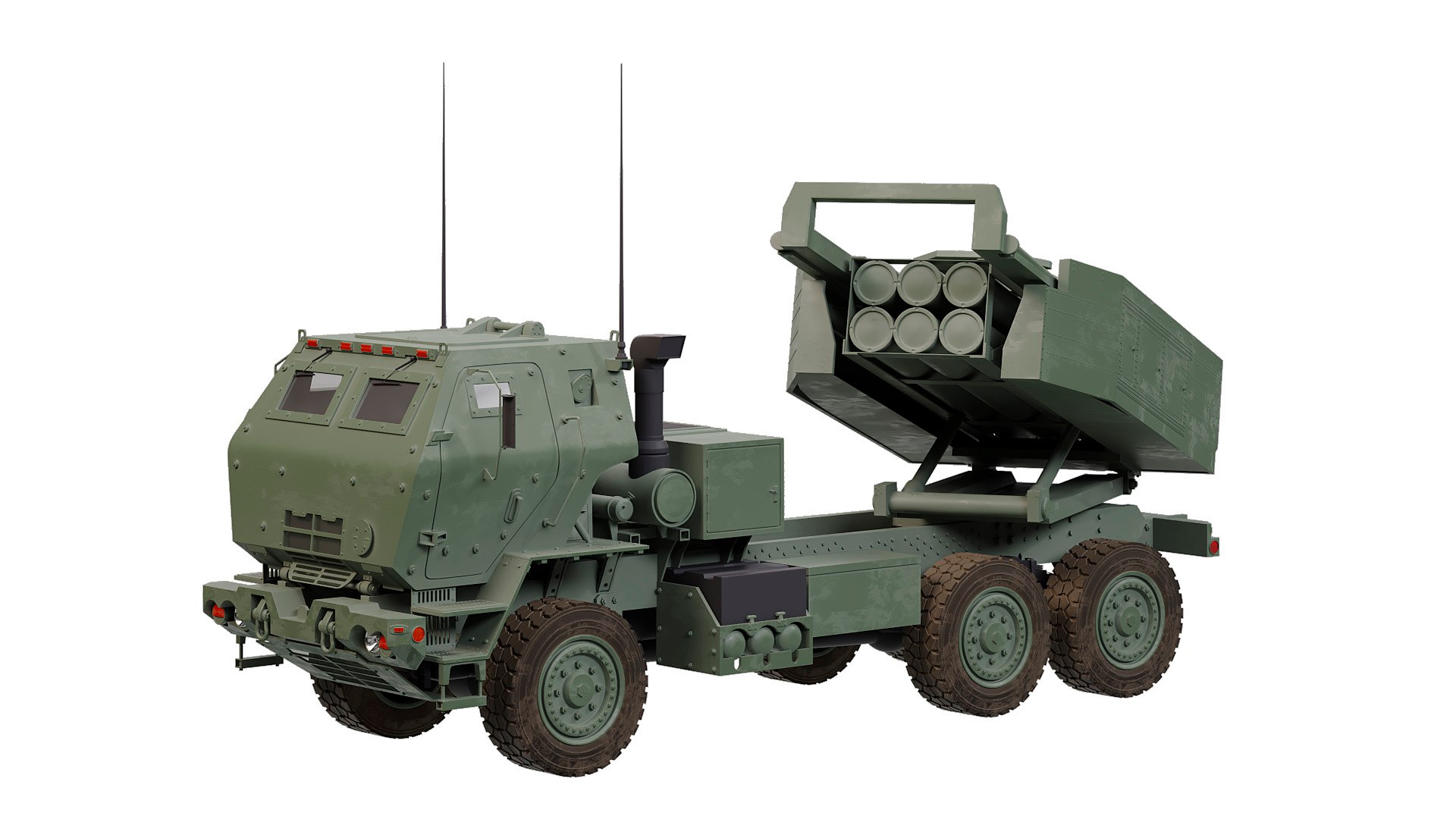 MLRS M142 HIMARS 3D Model - TurboSquid 2382392