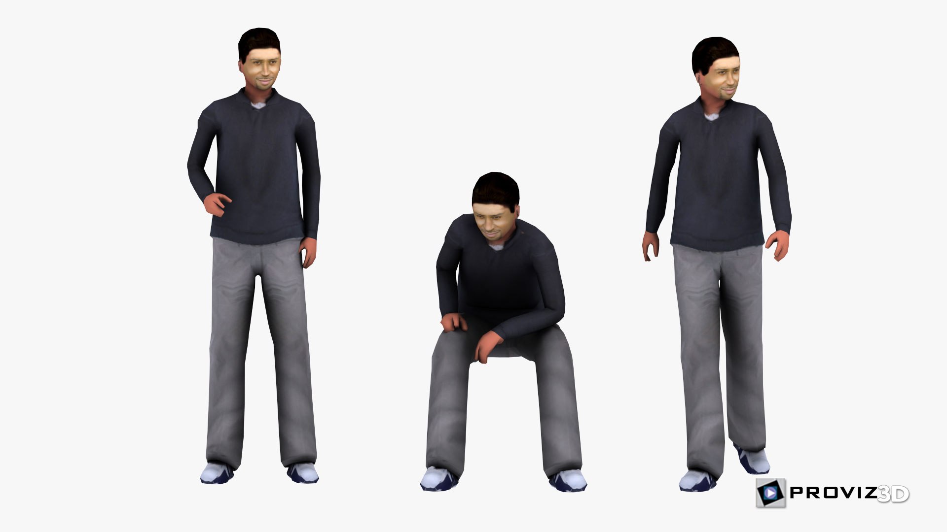 3D People 30 Still 3D Student Vol 01 3D Model - TurboSquid 1907899