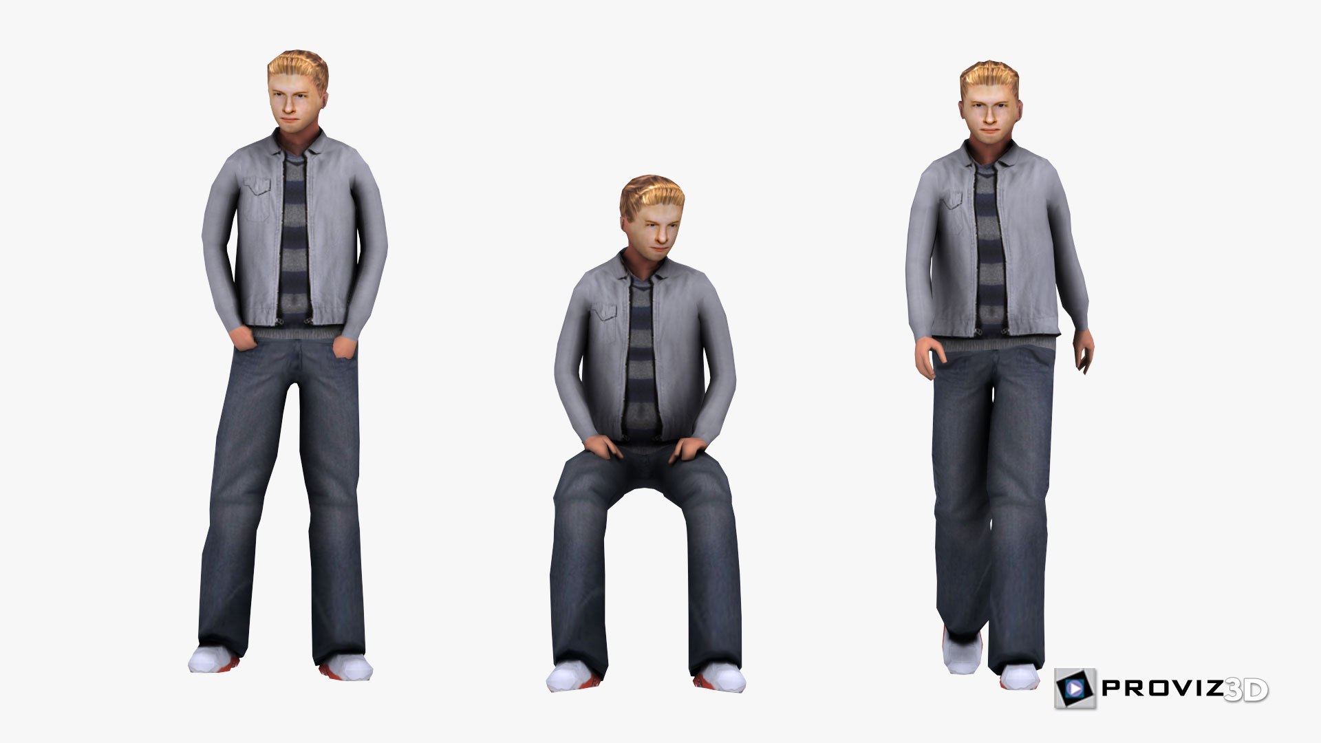 3D People 30 Still 3D Student Vol 01 3D Model - TurboSquid 1907899
