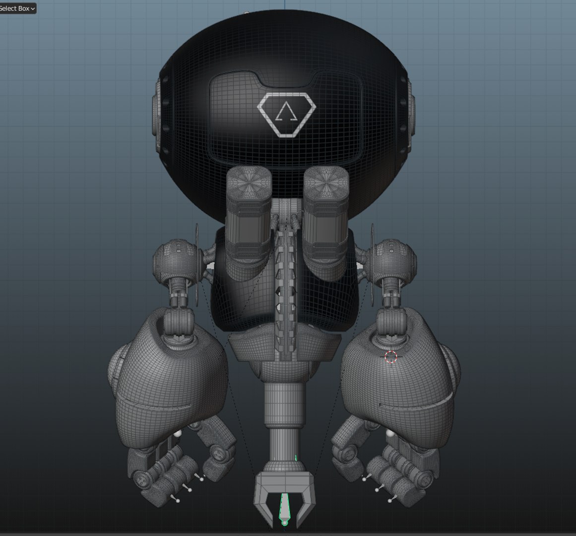 3D Space Robot 4 Blue model - TurboSquid 2150613