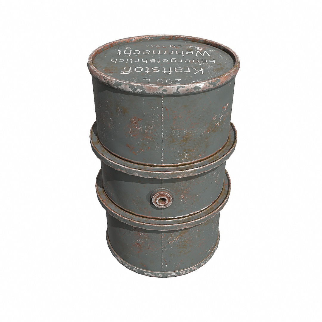 ww2 german kraftstoff 200l 3d x