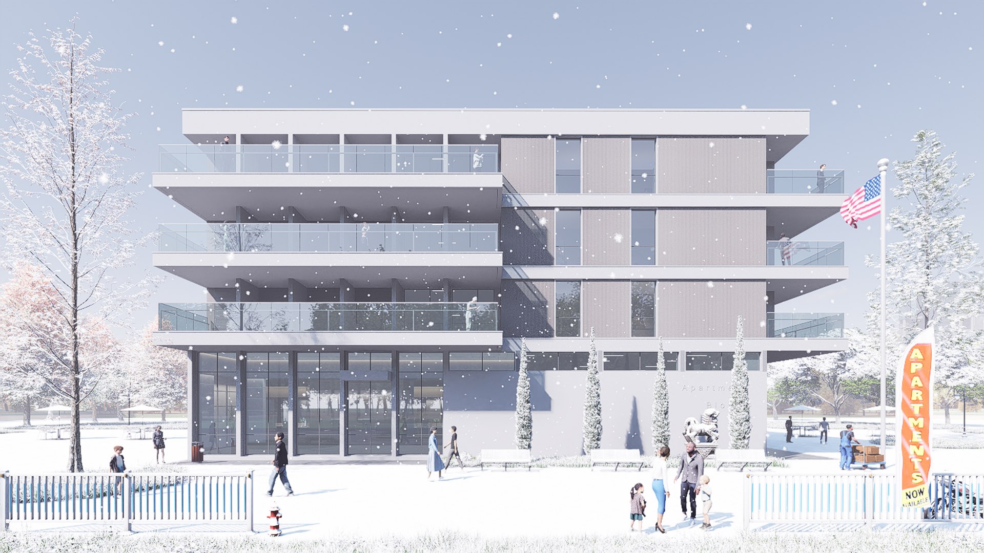 Apartment Building Realistic 3D Model - TurboSquid 2340737