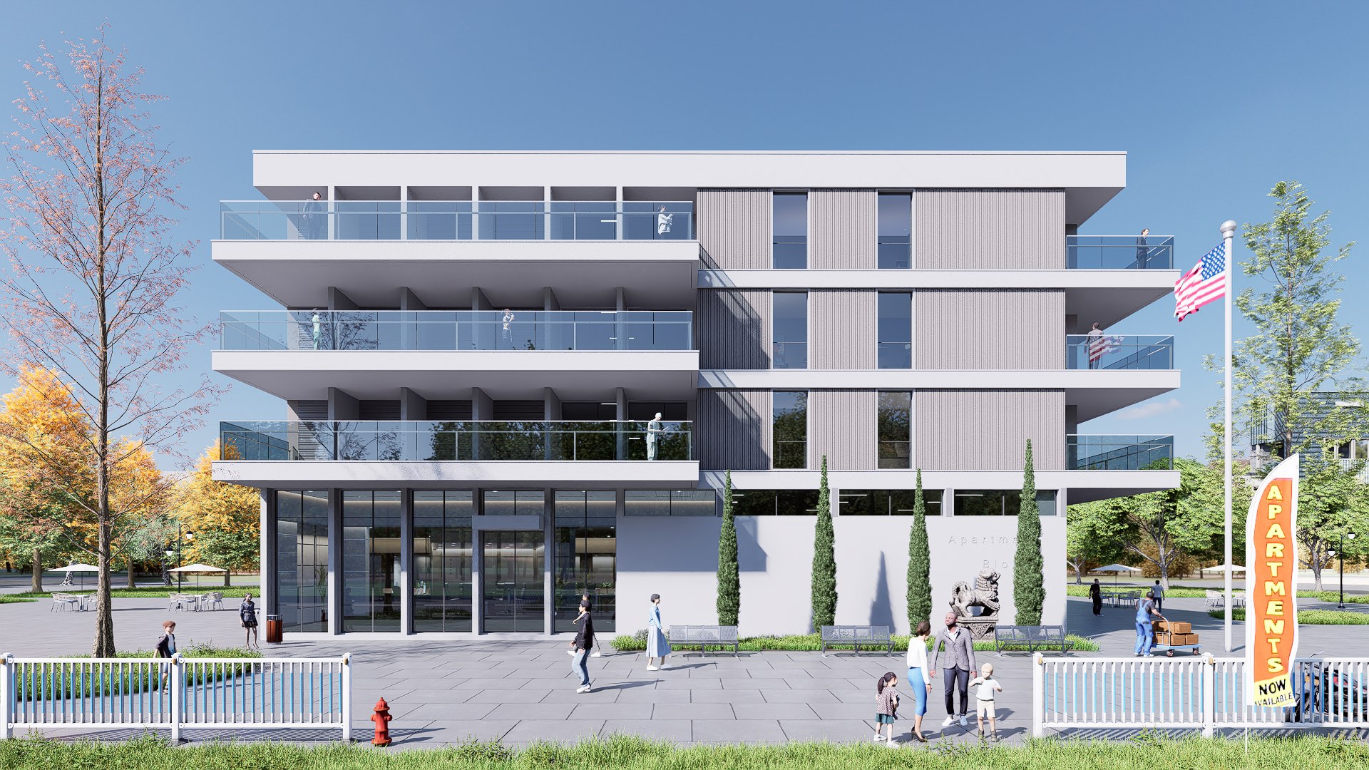 Apartment Building Realistic 3D Model - TurboSquid 2340737