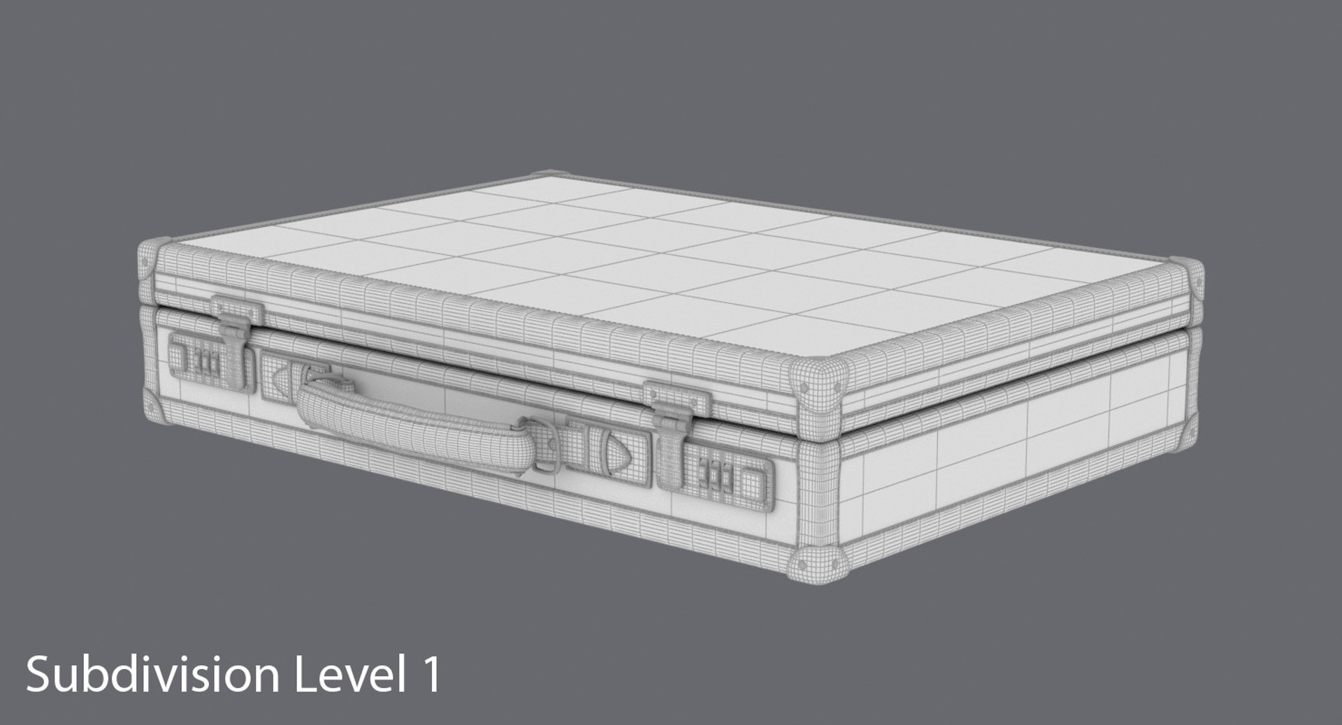 3d briefcase case model