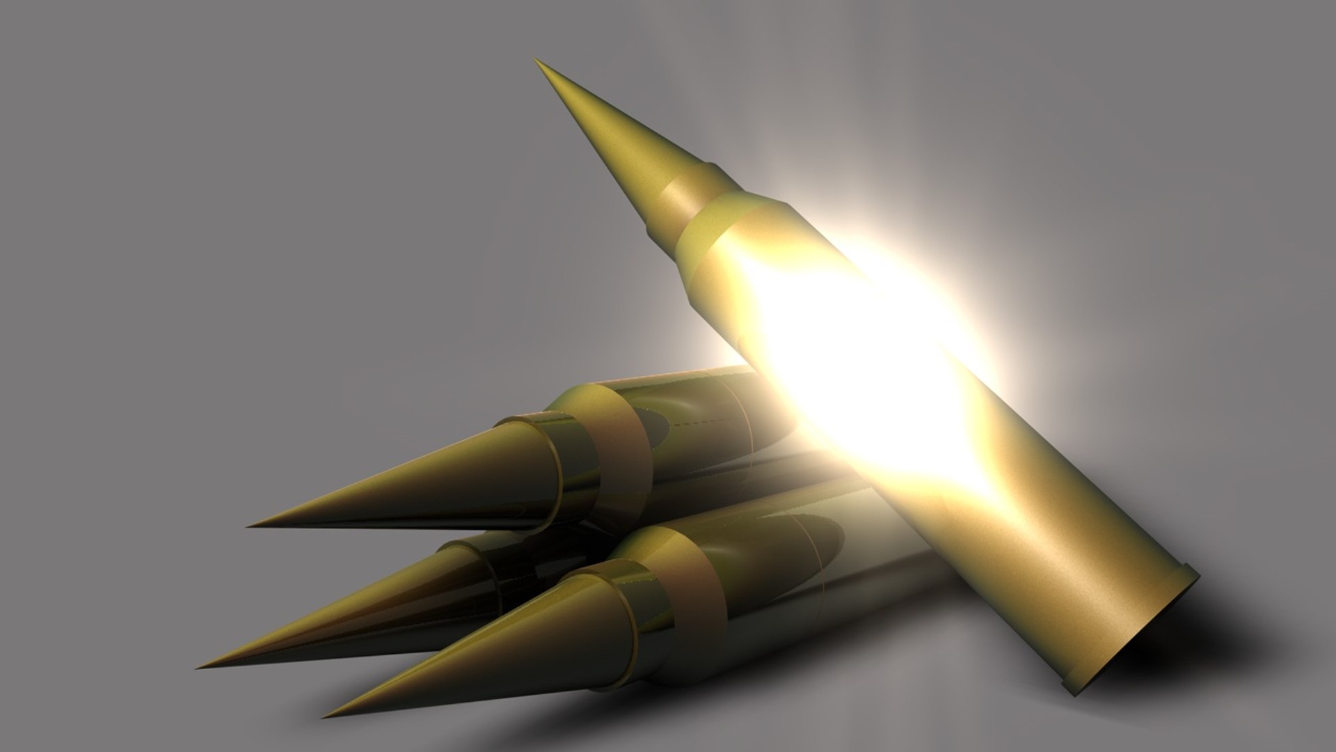 3d Bullet Chain Gun Model