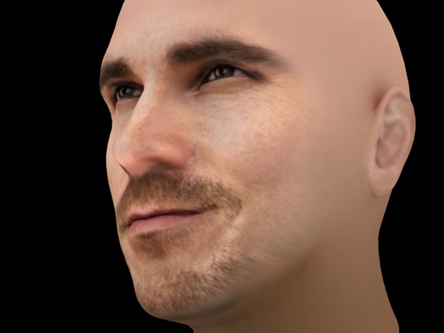 Christian Bale Head 3d Model