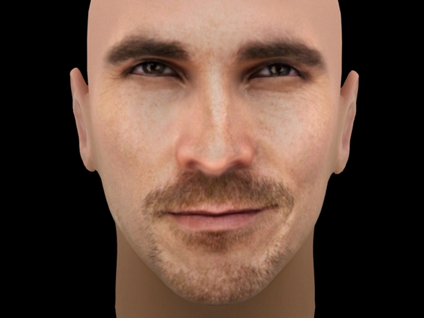 Christian Bale Head 3d Model