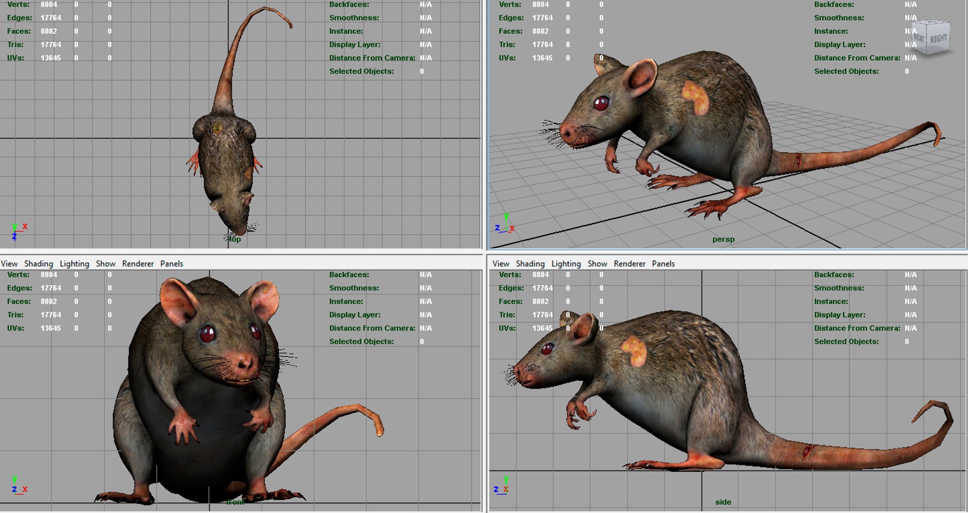 3D radiactive rat - TurboSquid 1302692