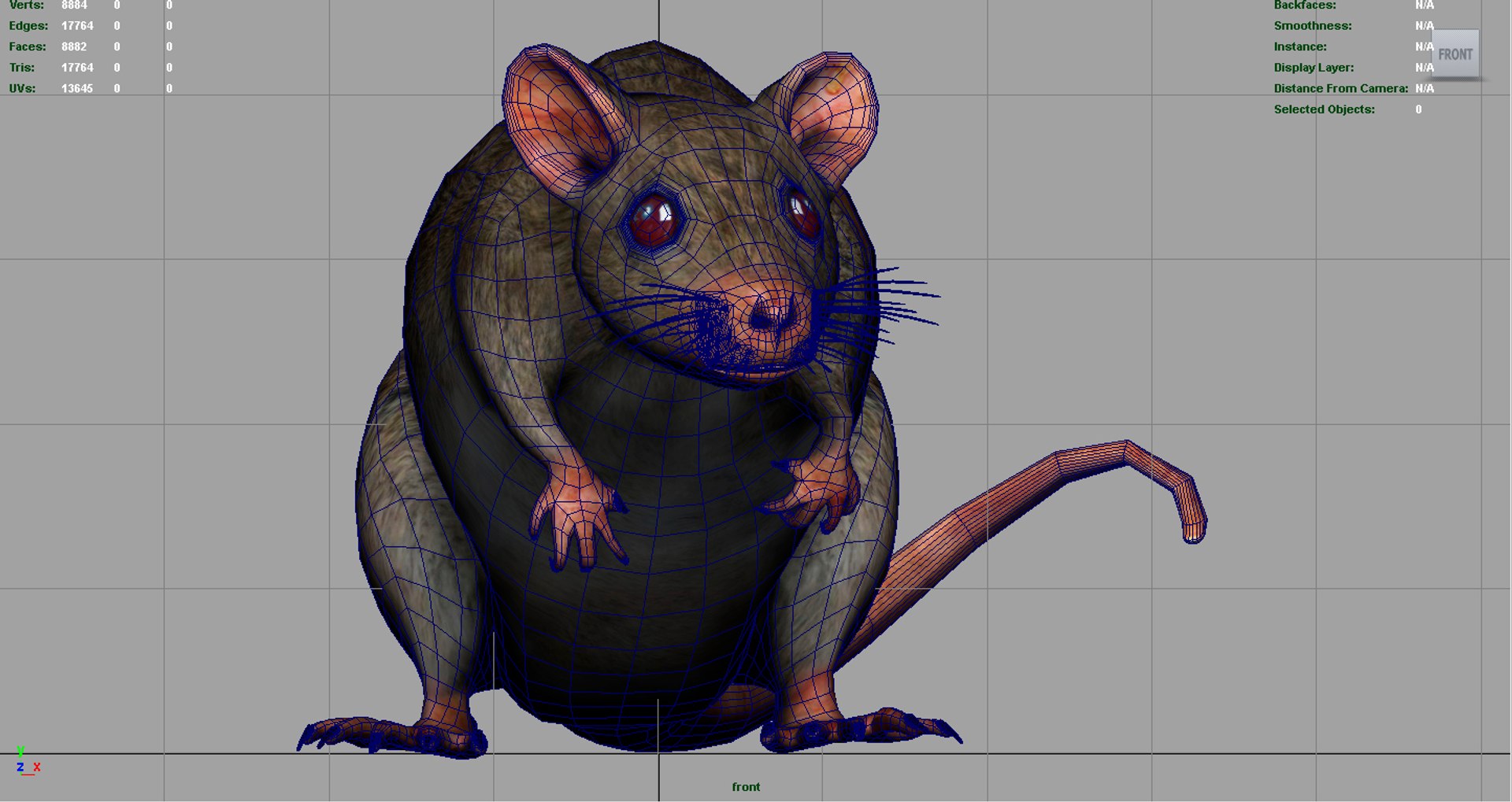 3D radiactive rat - TurboSquid 1302692