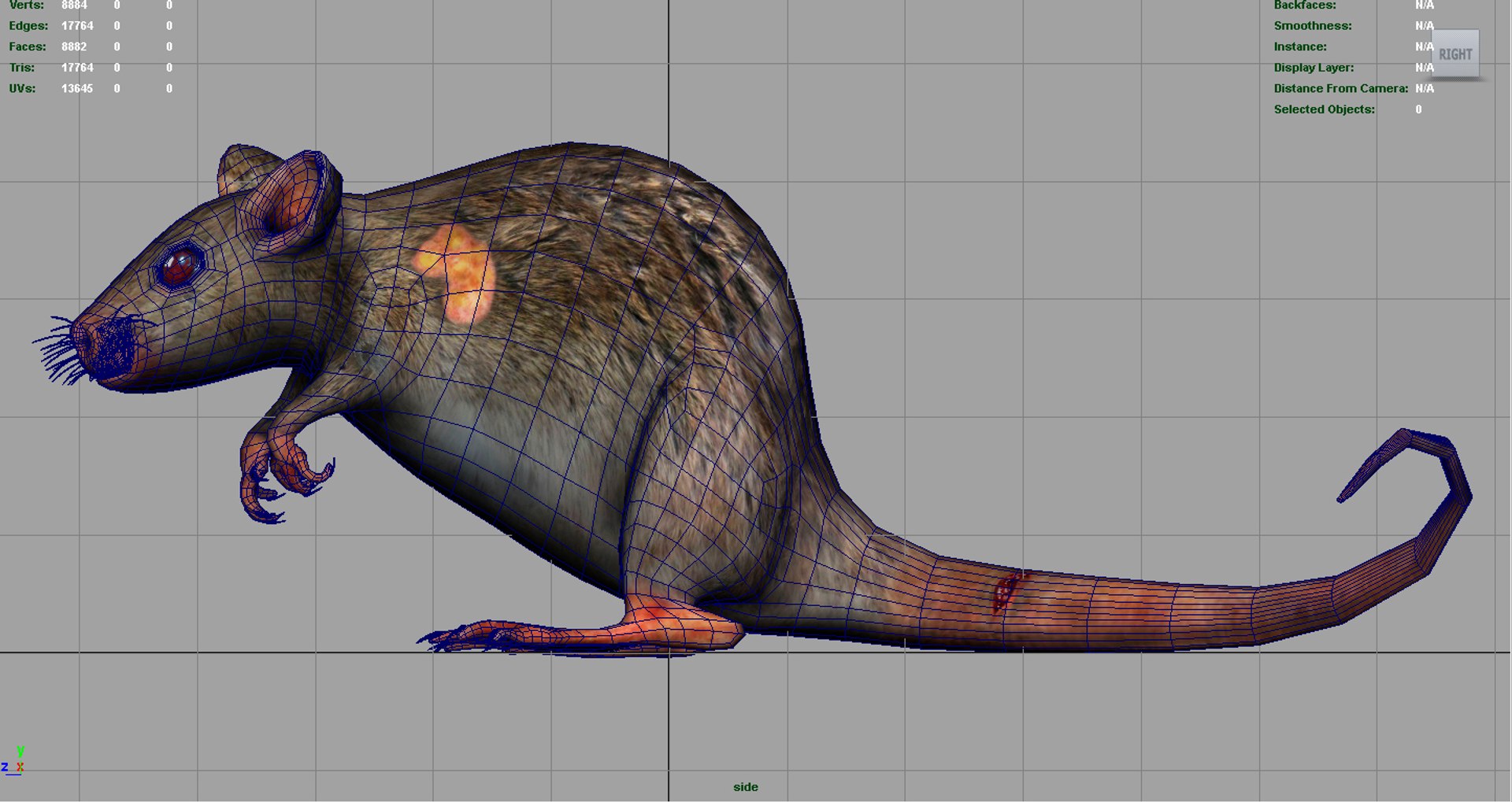 3D radiactive rat - TurboSquid 1302692