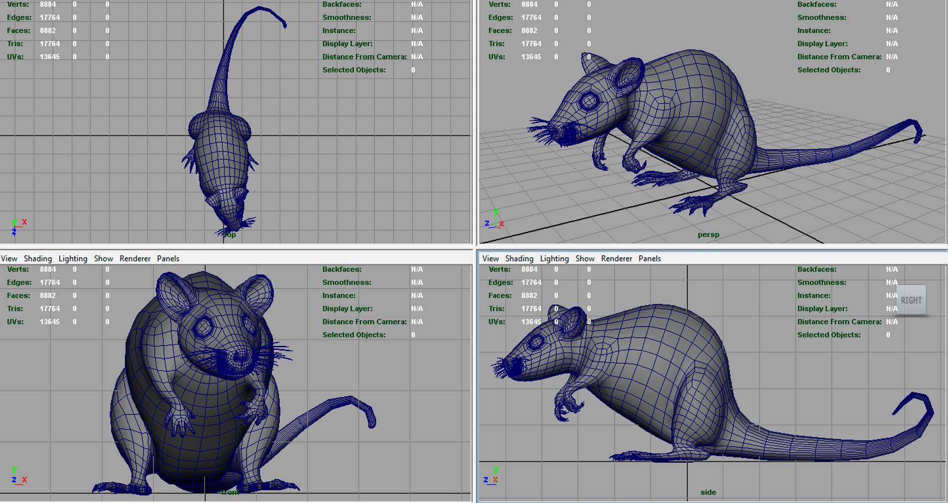 3D radiactive rat - TurboSquid 1302692