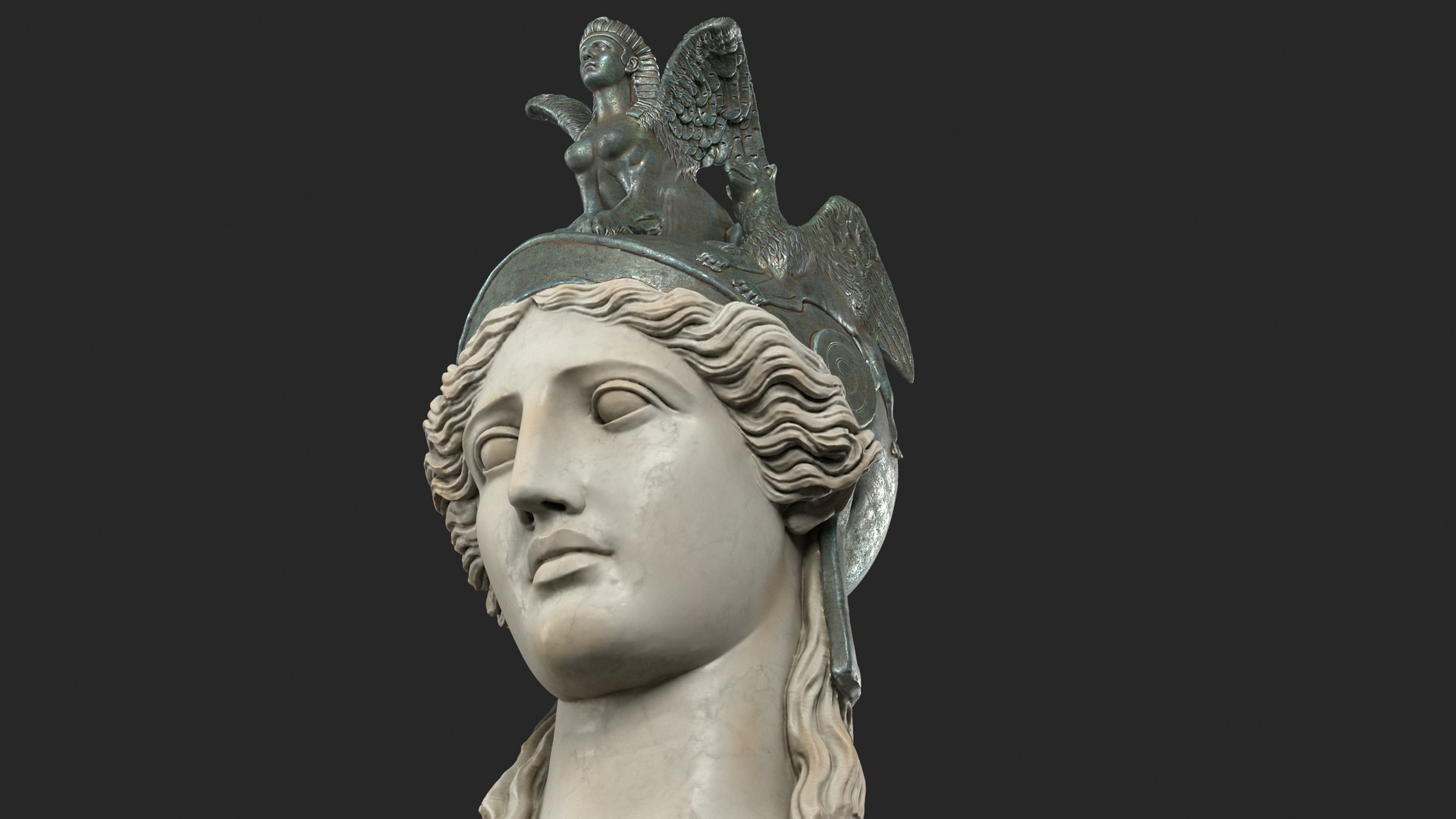 Athena Bust 3D Model - TurboSquid 1892333