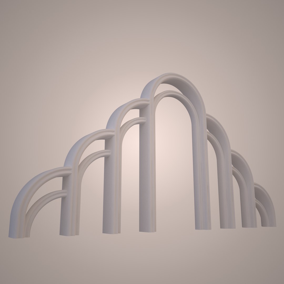 3d Graceful Arch Model