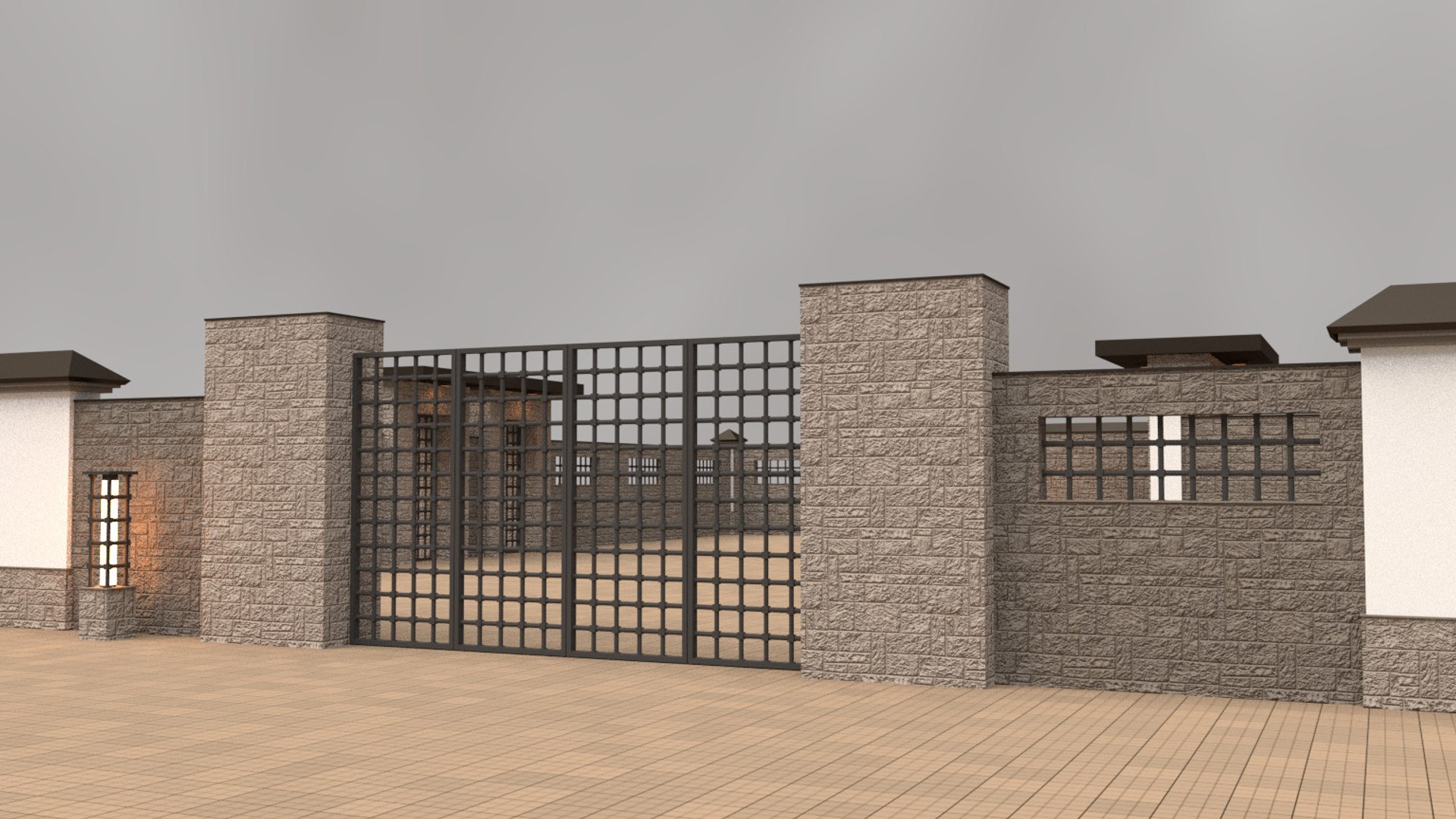3d Modular Walls Gates