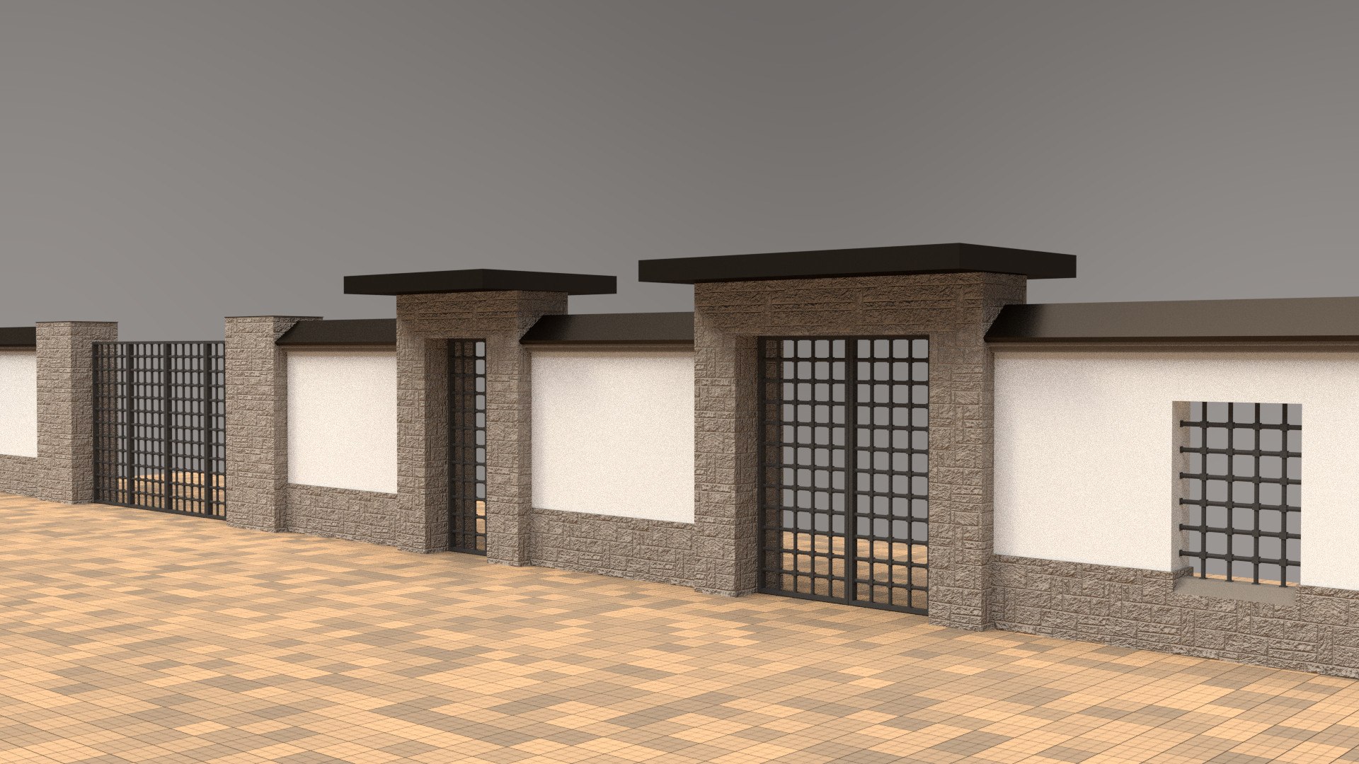 3d modular walls gates