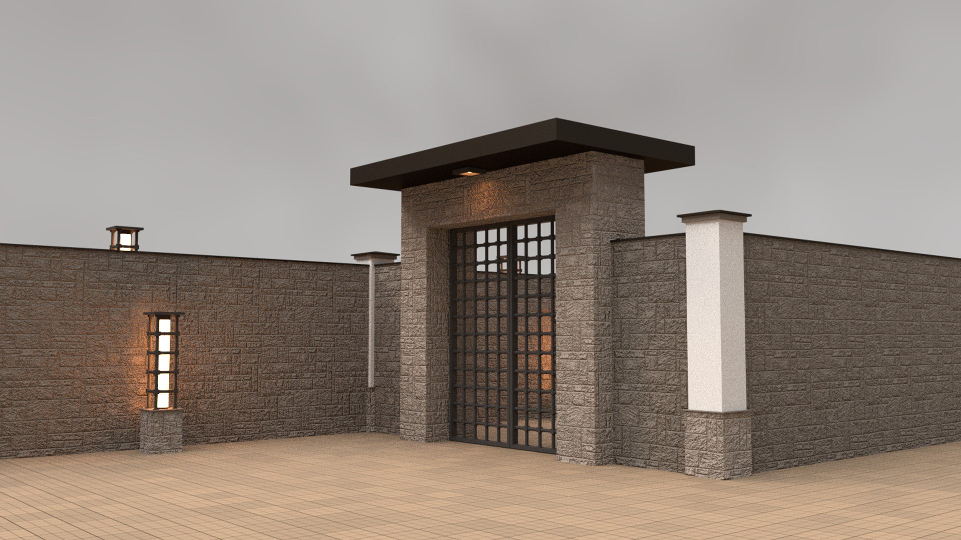 3d Modular Walls Gates