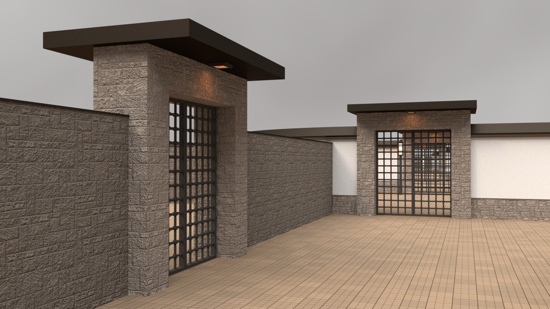3d Modular Walls Gates