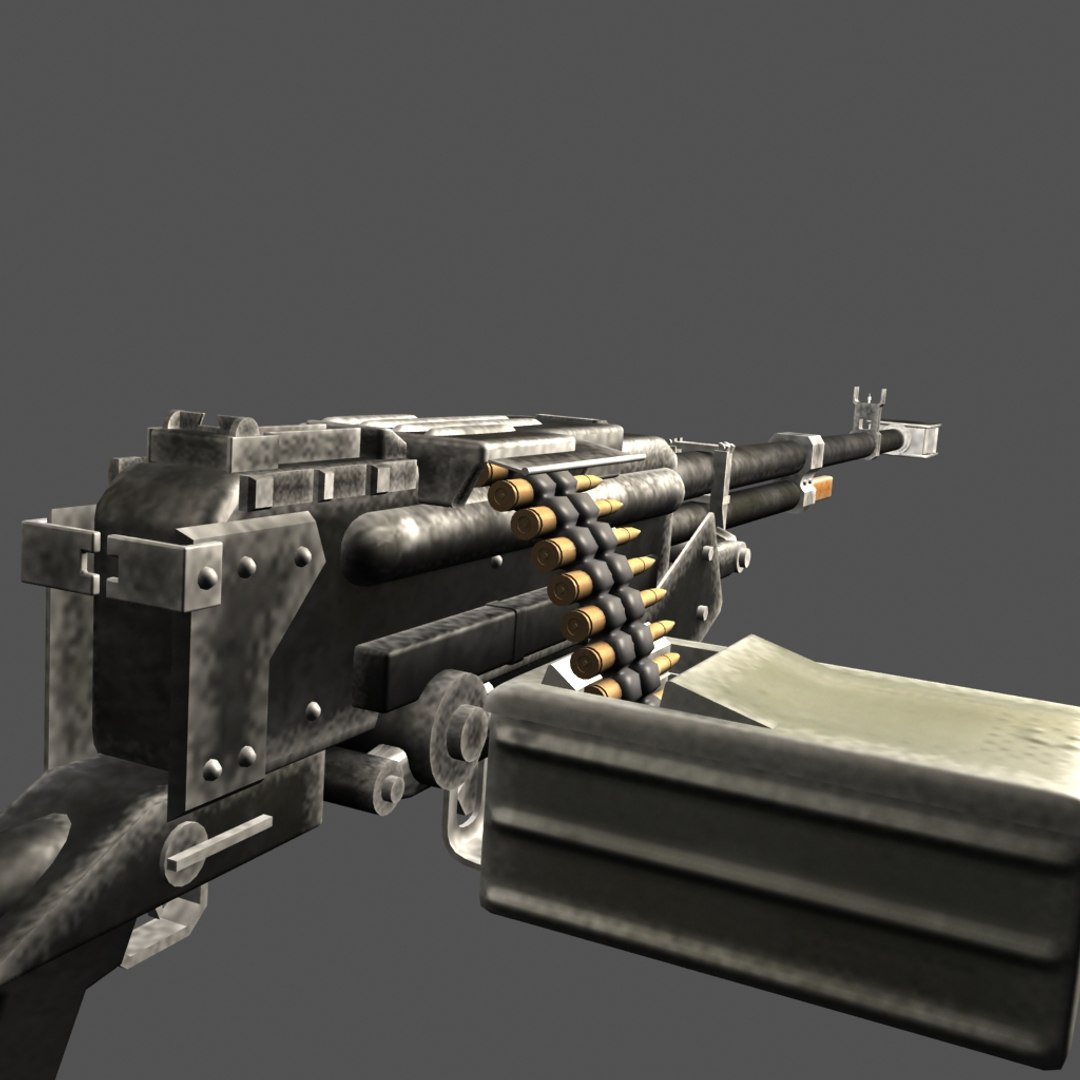 Free 3D Kord Machine Gun Model - TurboSquid 1365220