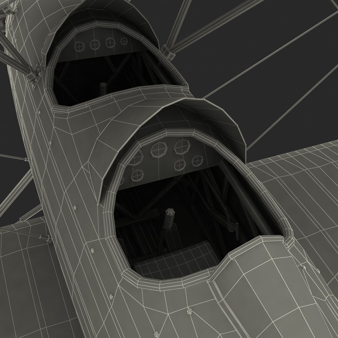 Ww1 Biplane 3d Model