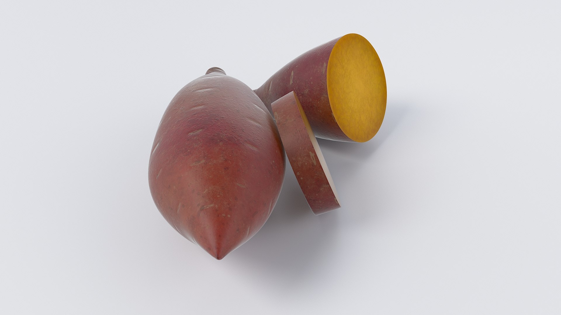 3D Cartoon Sweet Potato Model - TurboSquid 2077814