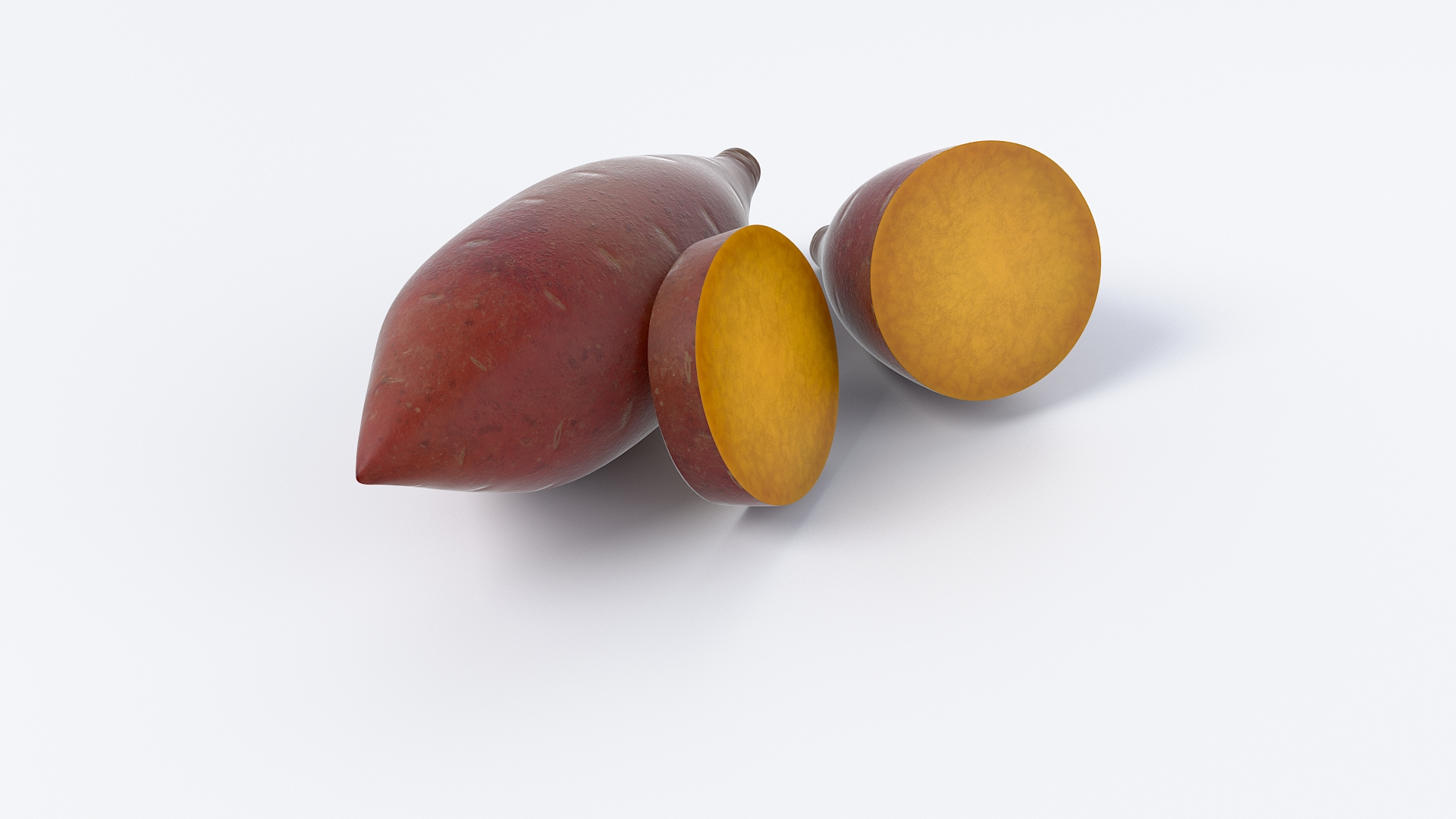 3D Cartoon Sweet Potato Model - TurboSquid 2077814