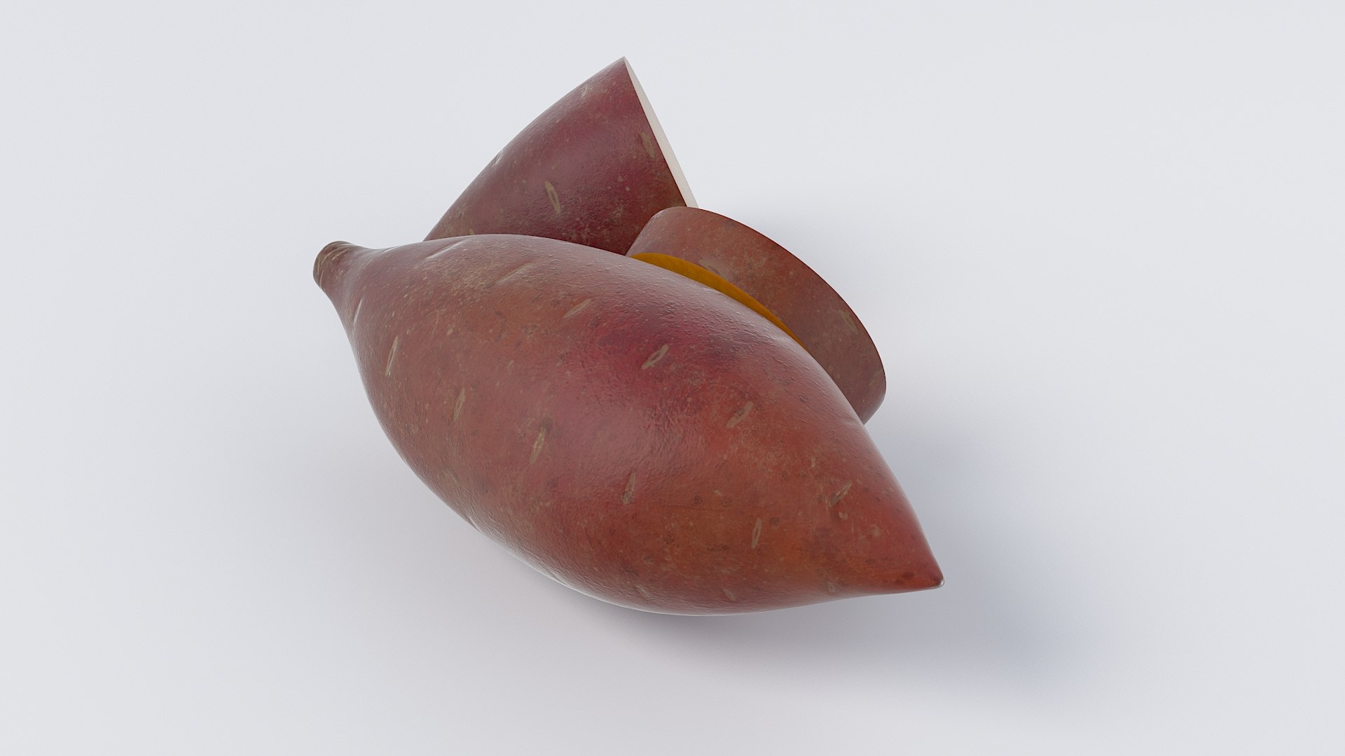3D Cartoon Sweet Potato Model - TurboSquid 2077814
