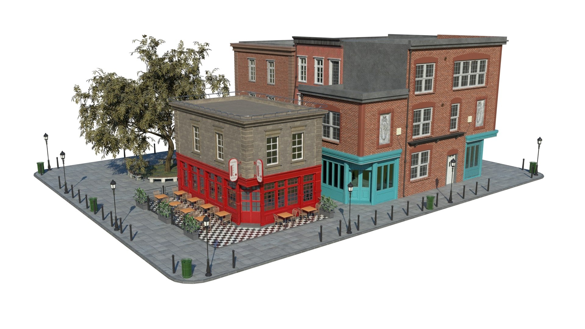 City Block Model - TurboSquid 1809283