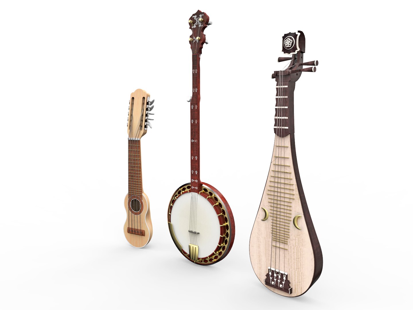 3D Musical Instruments 3 Model - TurboSquid 1617494