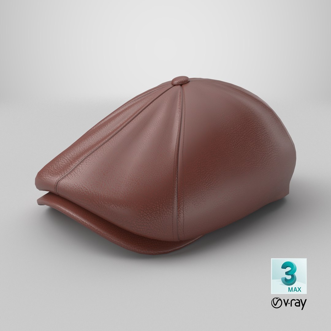 3D Leather Flat Cap 02 - TurboSquid 2349063