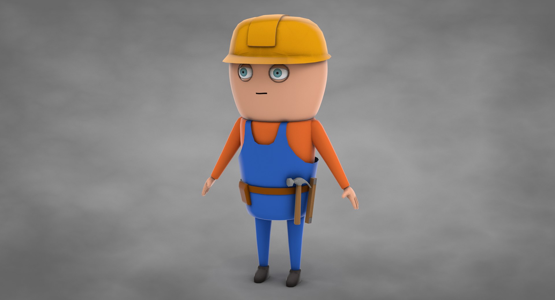 Cartoon builder 3D model - TurboSquid 1153184