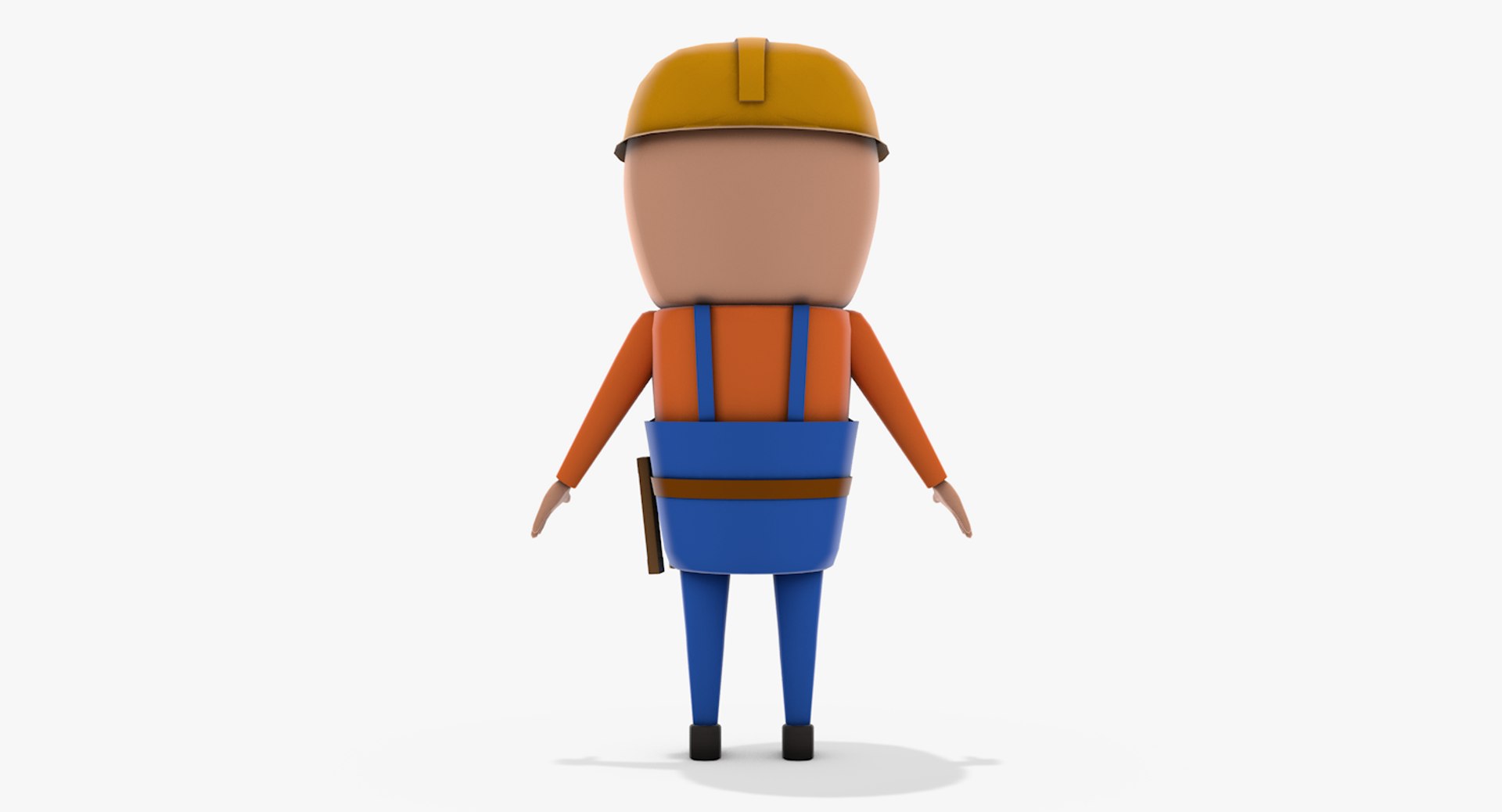 Cartoon builder 3D model - TurboSquid 1153184