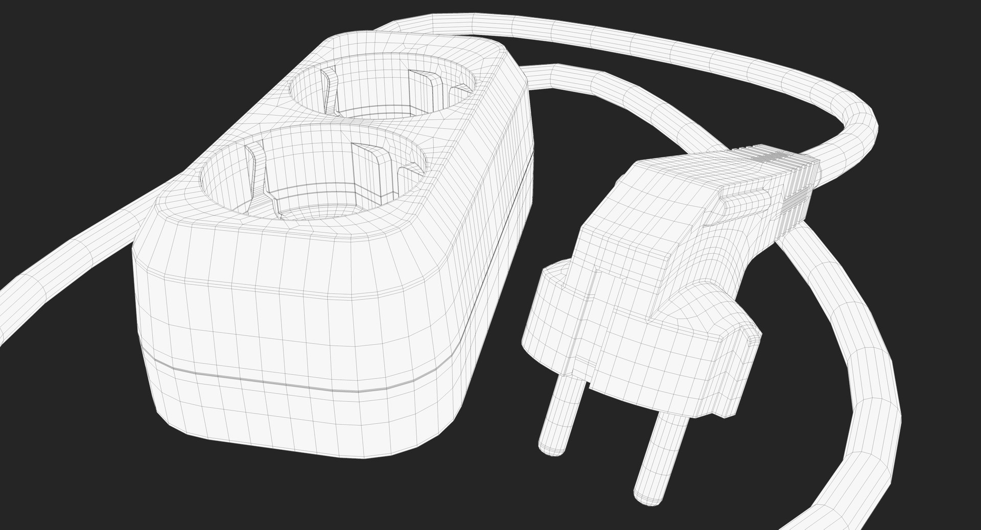 3D Electrical Extension Cord Cee Model - TurboSquid 1306053
