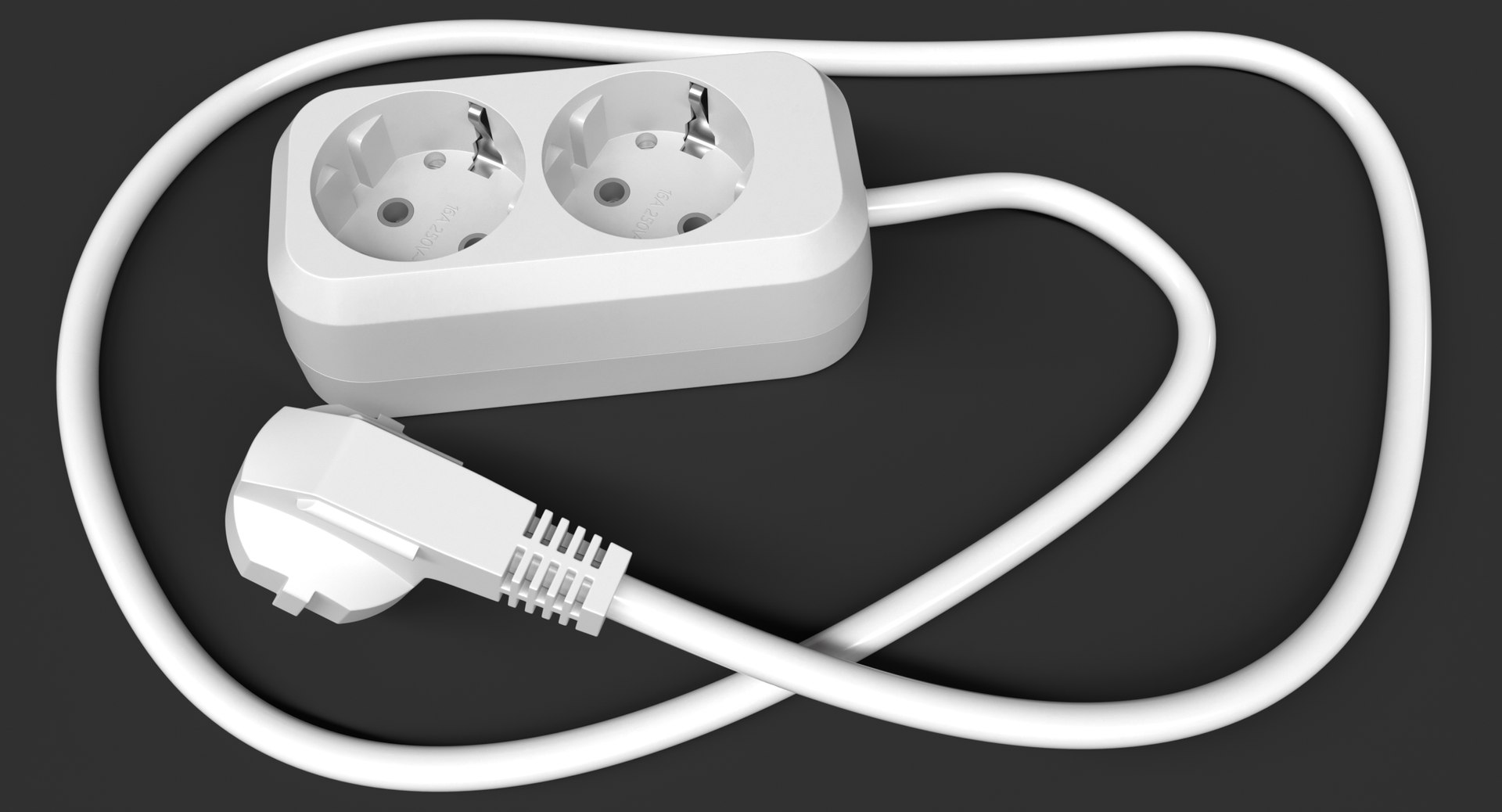 3D Electrical Extension Cord Cee Model - TurboSquid 1306053