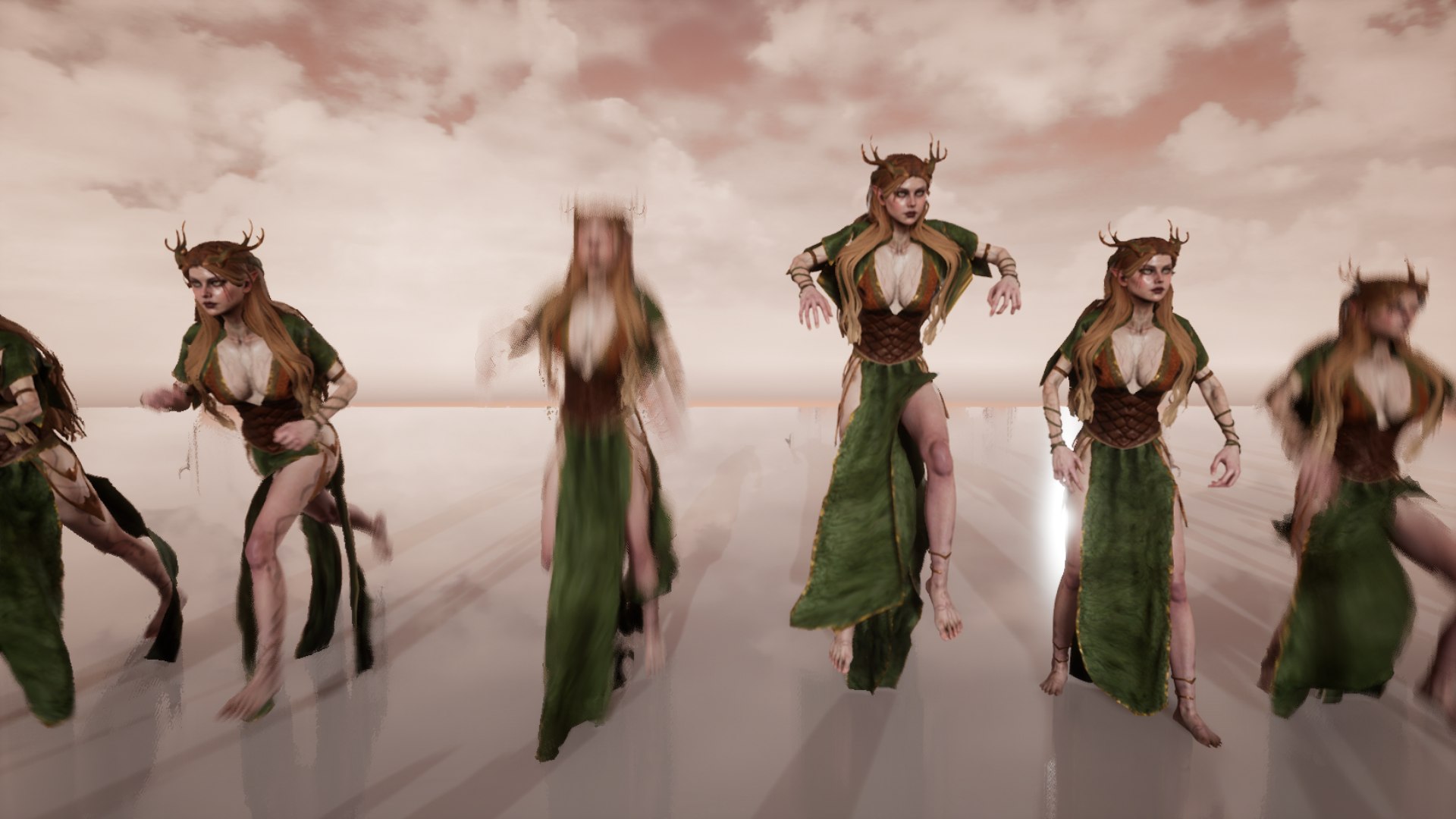 3D Model Forest Elf Druid Lady - TurboSquid 2386526