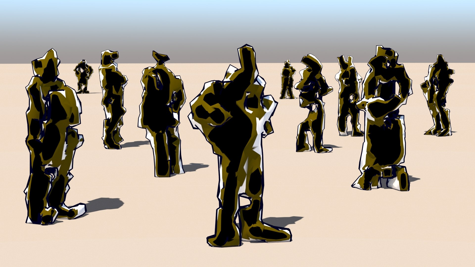 Crowd 3D model - TurboSquid 1685487