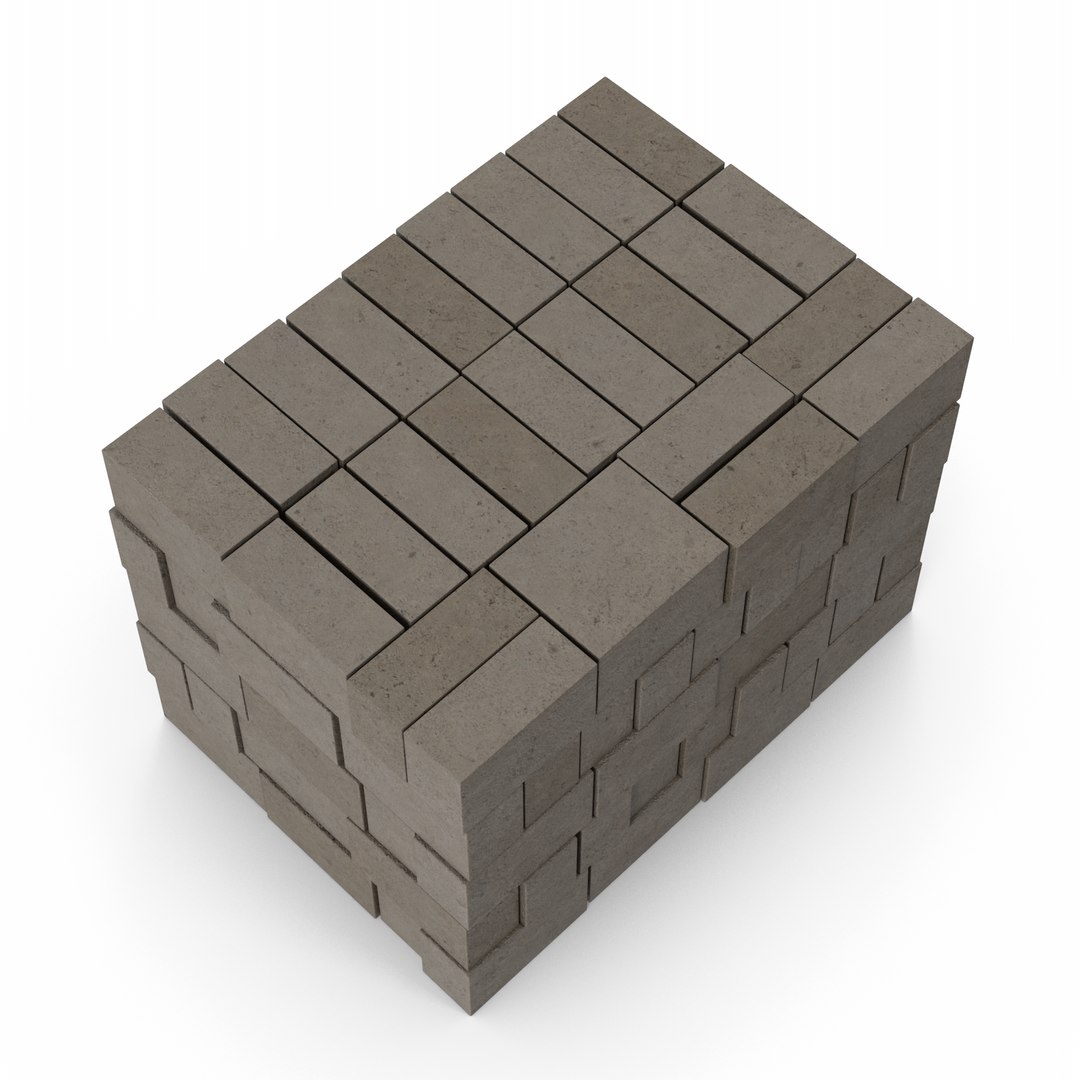 3D Concrete Blocks Stack - TurboSquid 2141238
